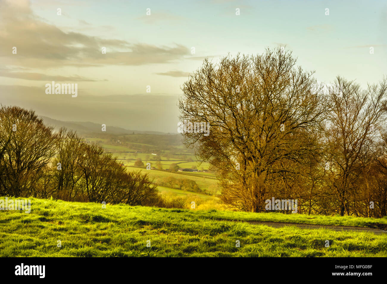 Sunrise - East Knoyle - Wiltshire - UK Stock Photo - Alamy