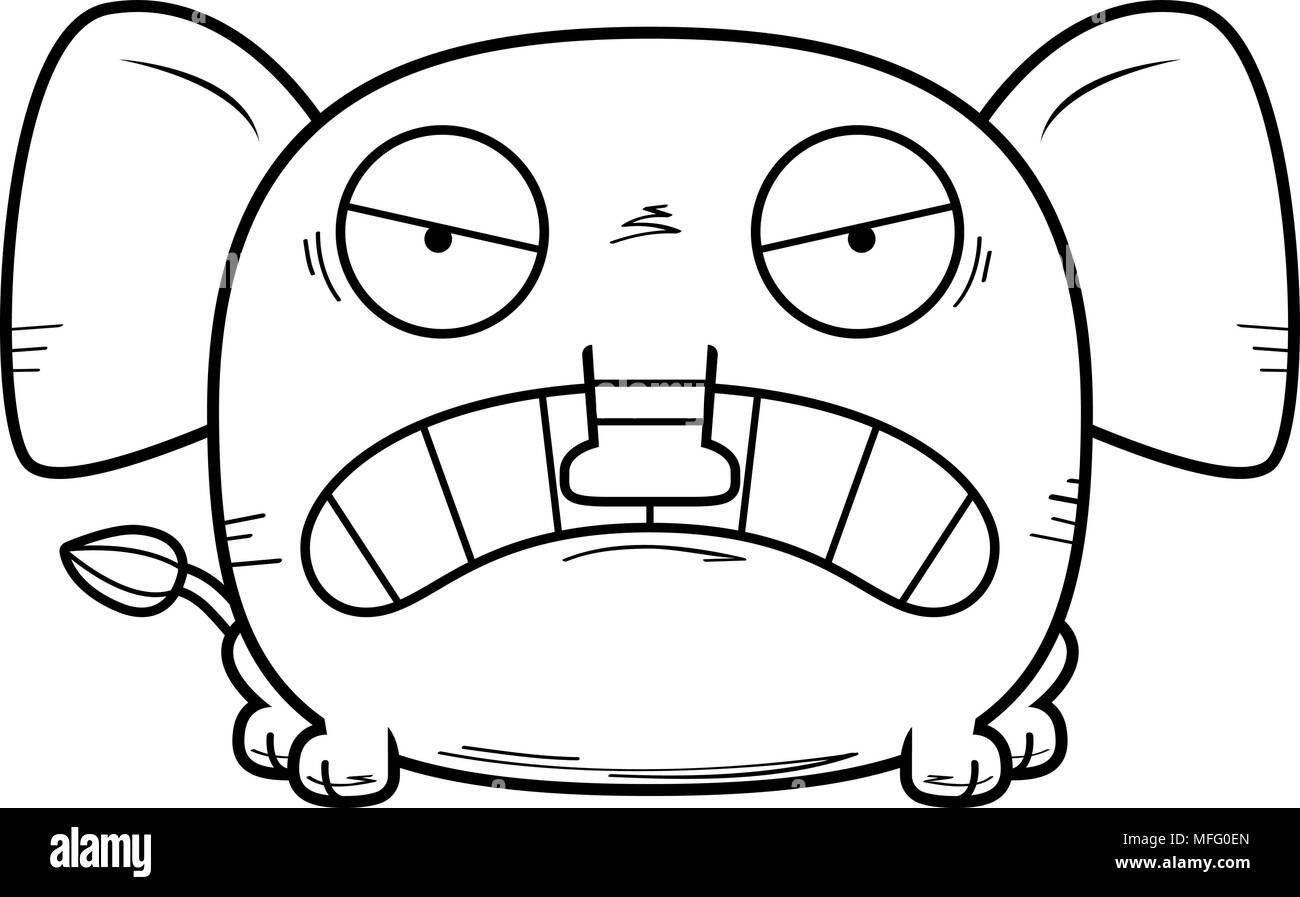 Angry elephant cartoon hi-res stock photography and images - Alamy