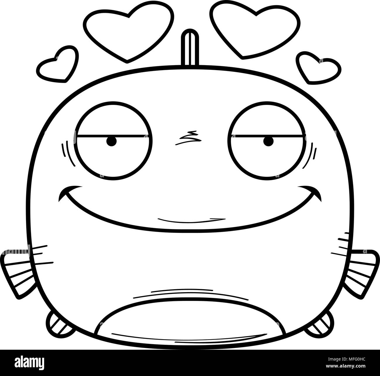 A cartoon illustration of a fish in love Stock Vector Image & Art - Alamy