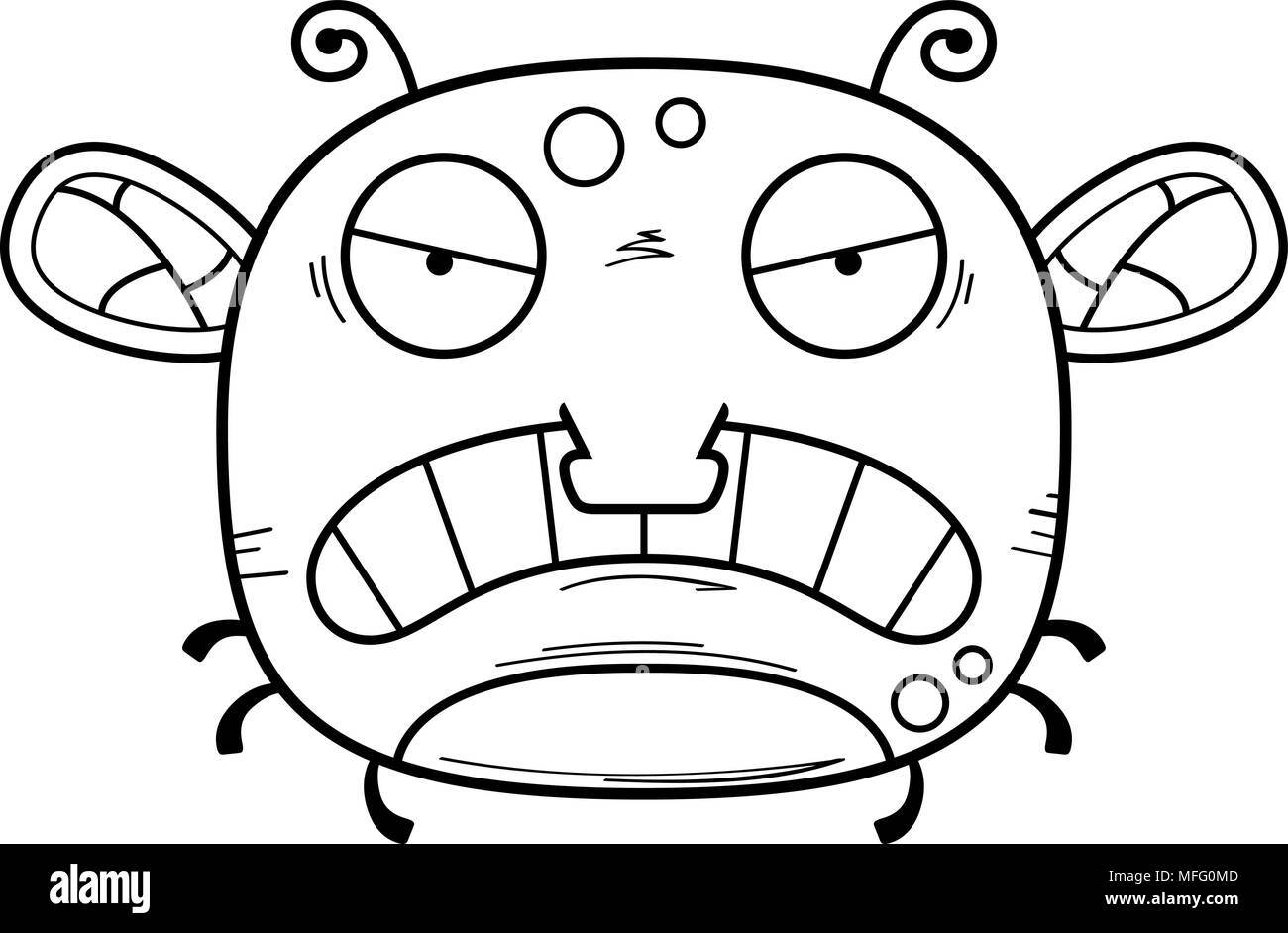 A cartoon illustration of a fly looking angry Stock Vector Image & Art ...