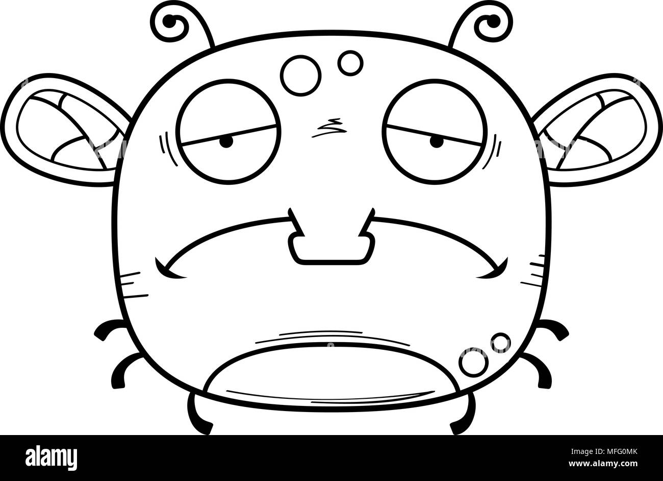 A cartoon illustration of a fly looking sad Stock Vector Image & Art ...