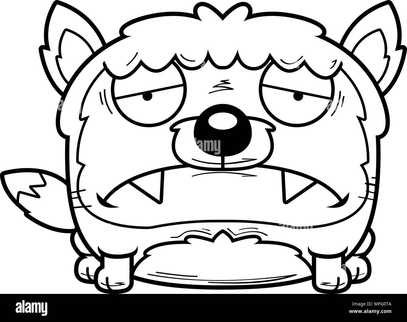 A cartoon illustration of a fox looking sad Stock Vector Image & Art ...