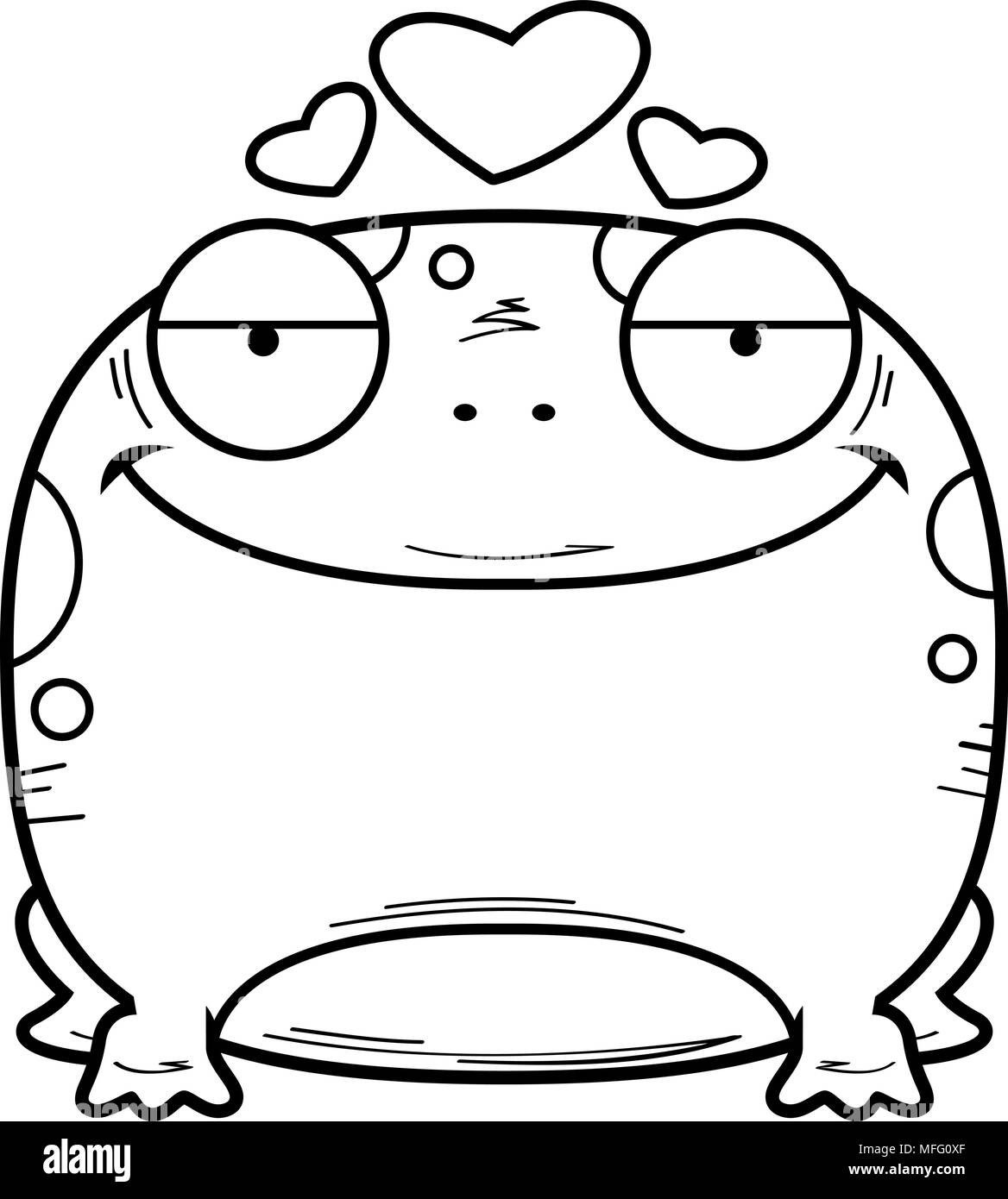 A cartoon illustration of a frog in love Stock Vector Image & Art - Alamy