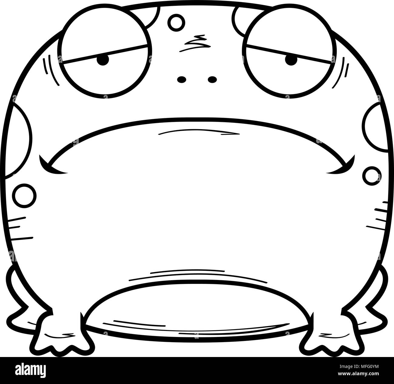 Sad toad Stock Vector Images - Alamy
