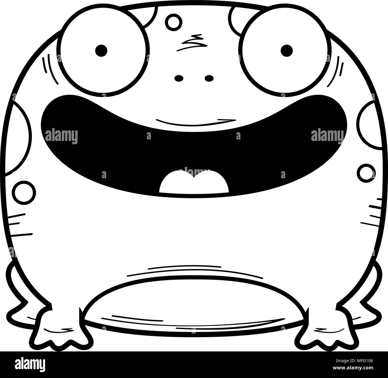 A cartoon illustration of a frog smiling Stock Vector Image & Art - Alamy