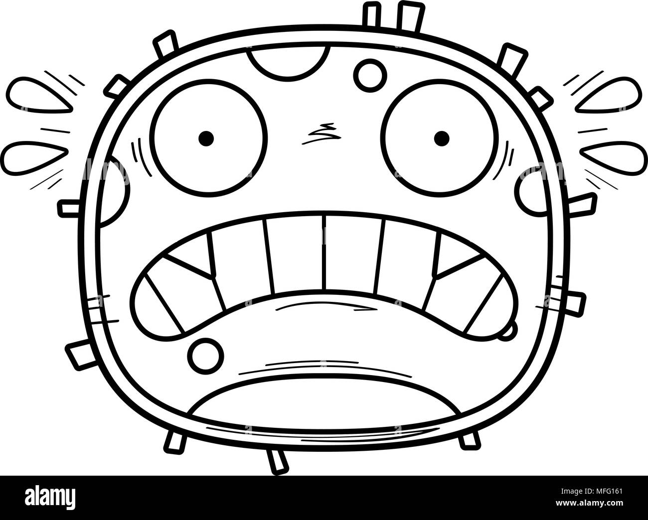 Scared bacteria cartoon hi-res stock photography and images - Alamy