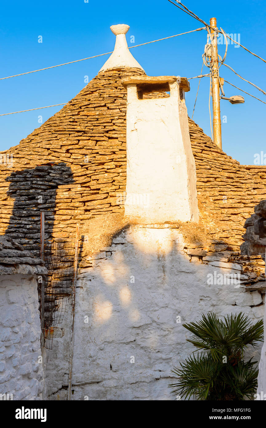 Alberobello, a small town in Apulia, Italy. Famous for its unique ...