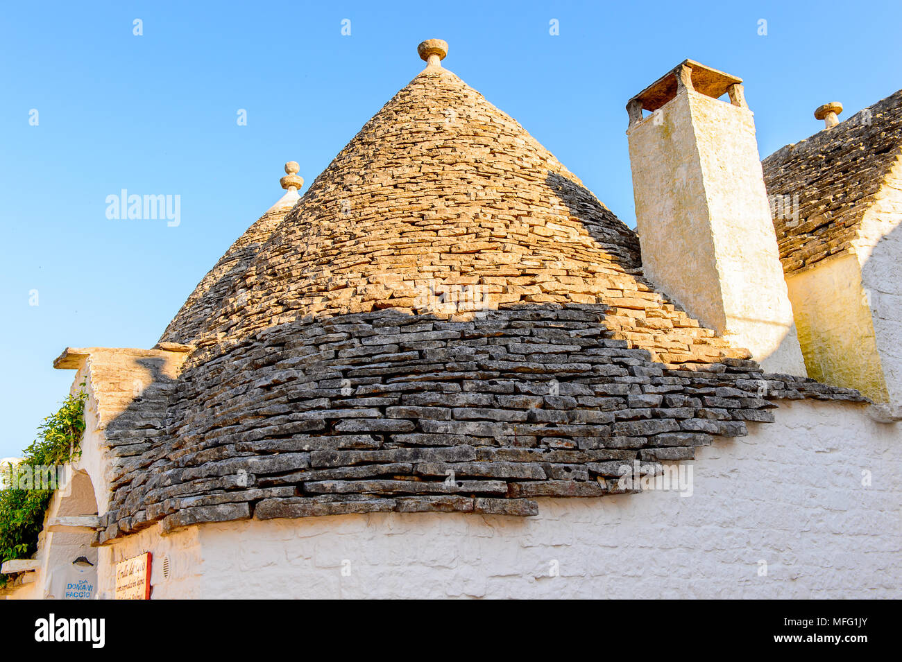 Alberobello, a small town in Apulia, Italy. Famous for its unique ...