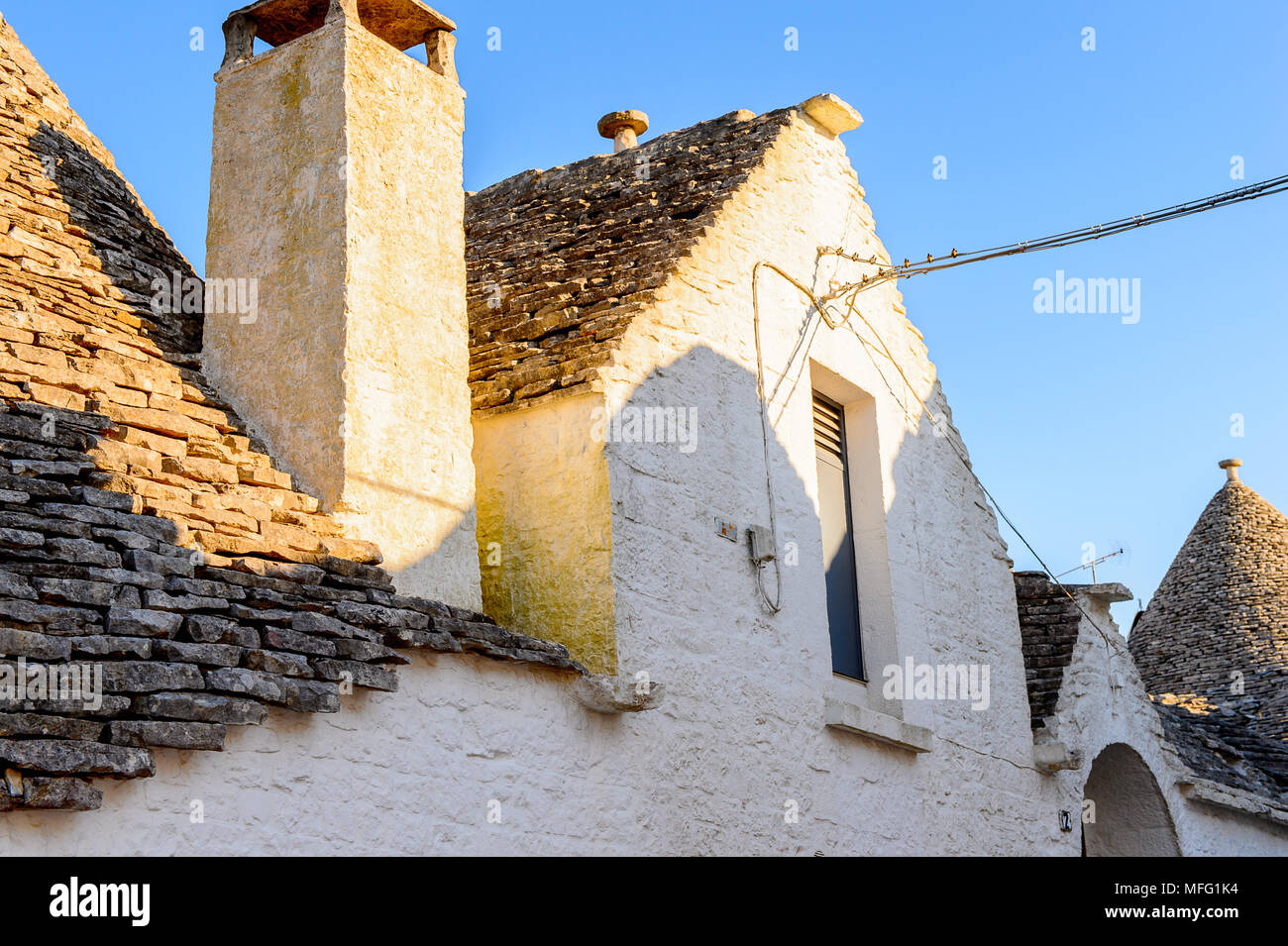 Alberobello, a small town in Apulia, Italy. Famous for its unique ...