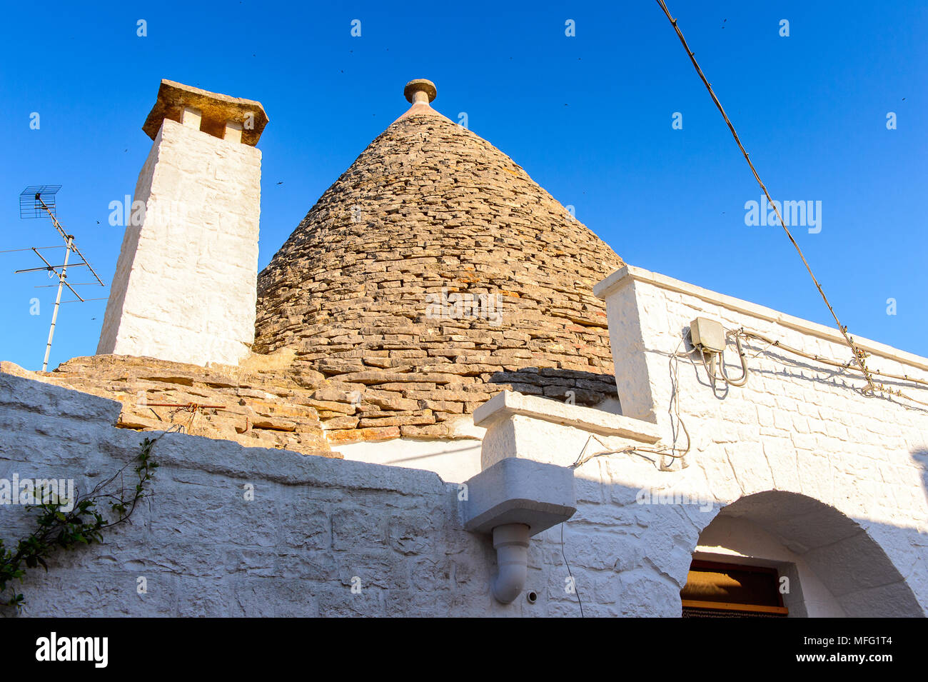 Alberobello, a small town in Apulia, Italy. Famous for its unique ...