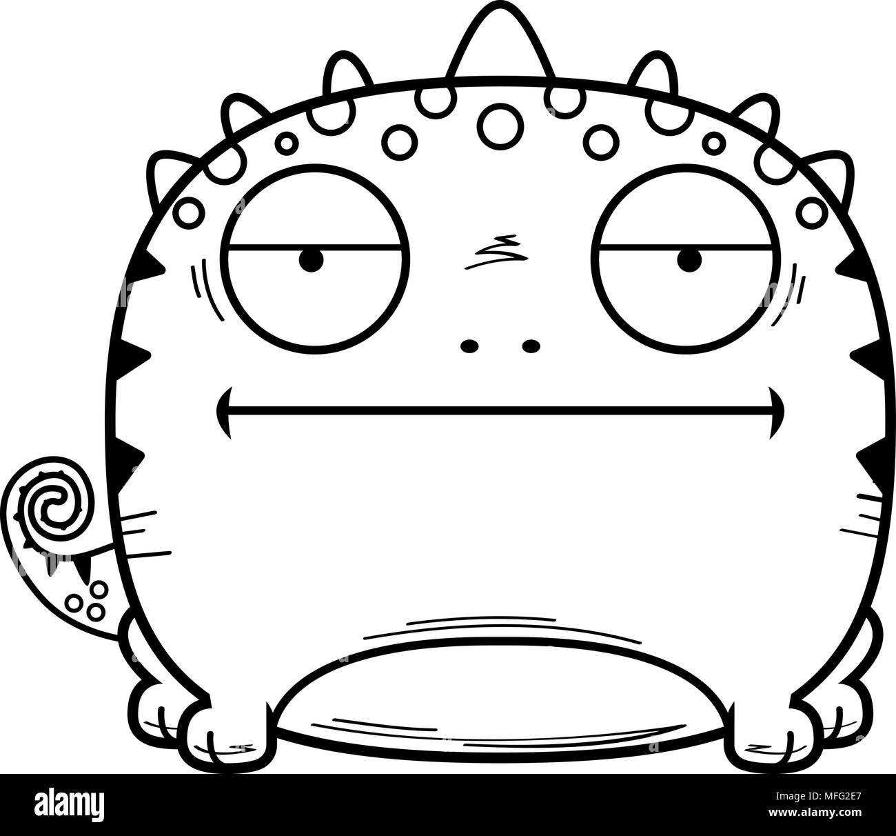 Relaxed lizard Stock Vector Images - Alamy