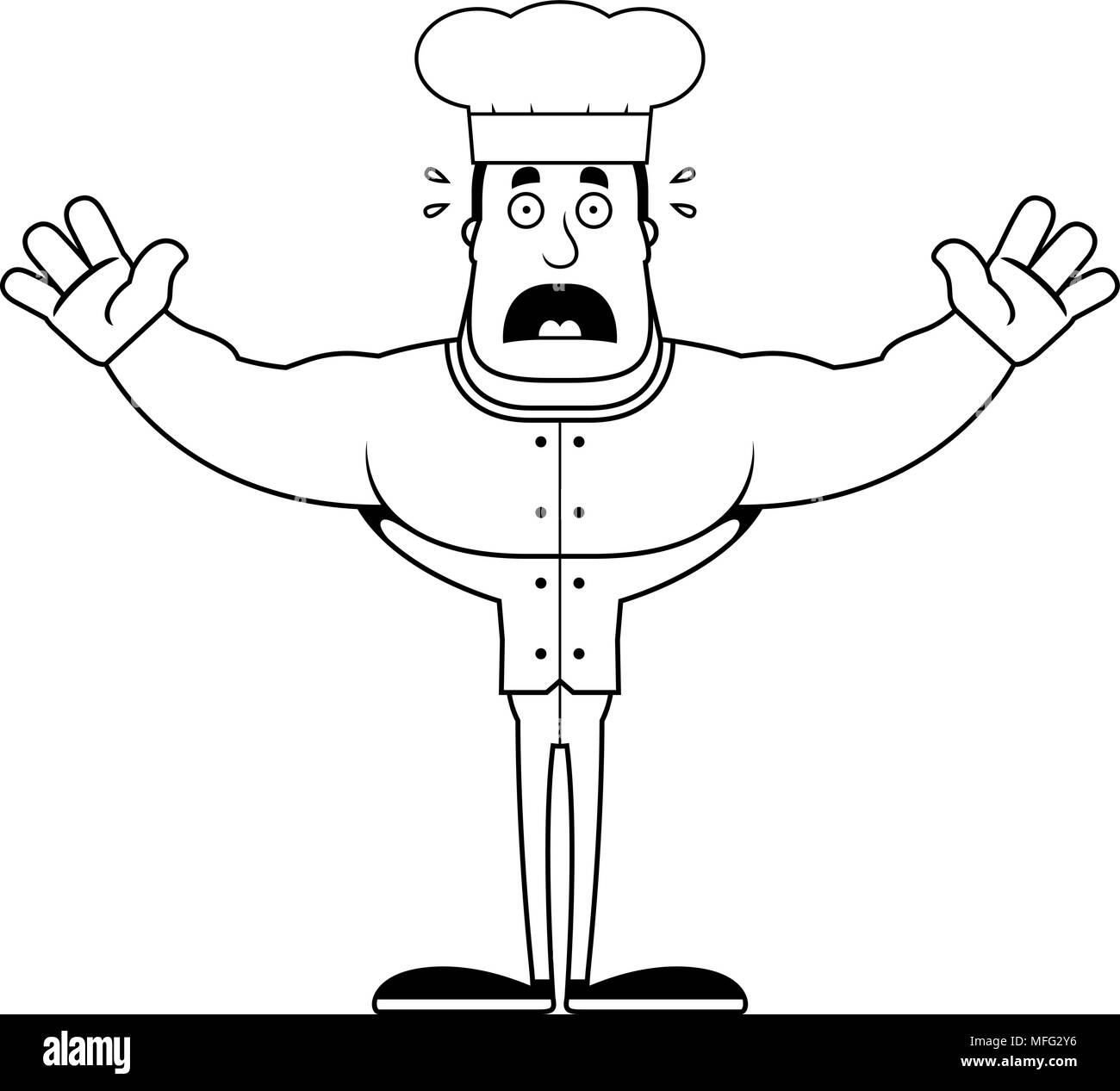A cartoon chef looking scared Stock Vector Image & Art - Alamy