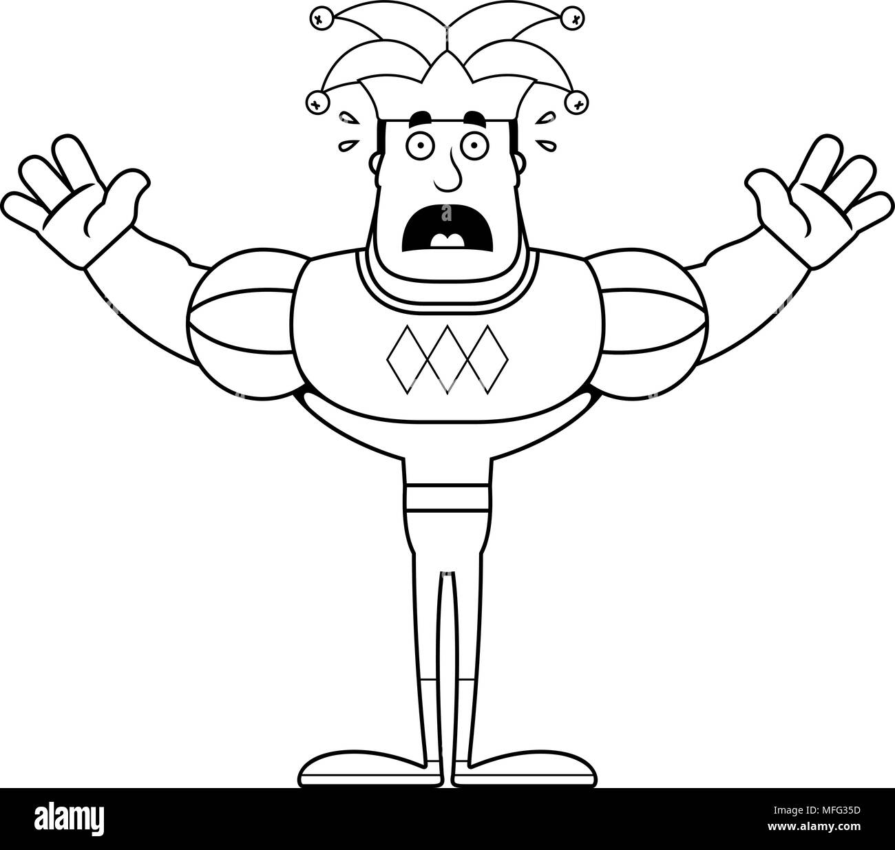 A cartoon jester looking scared Stock Vector Image & Art - Alamy
