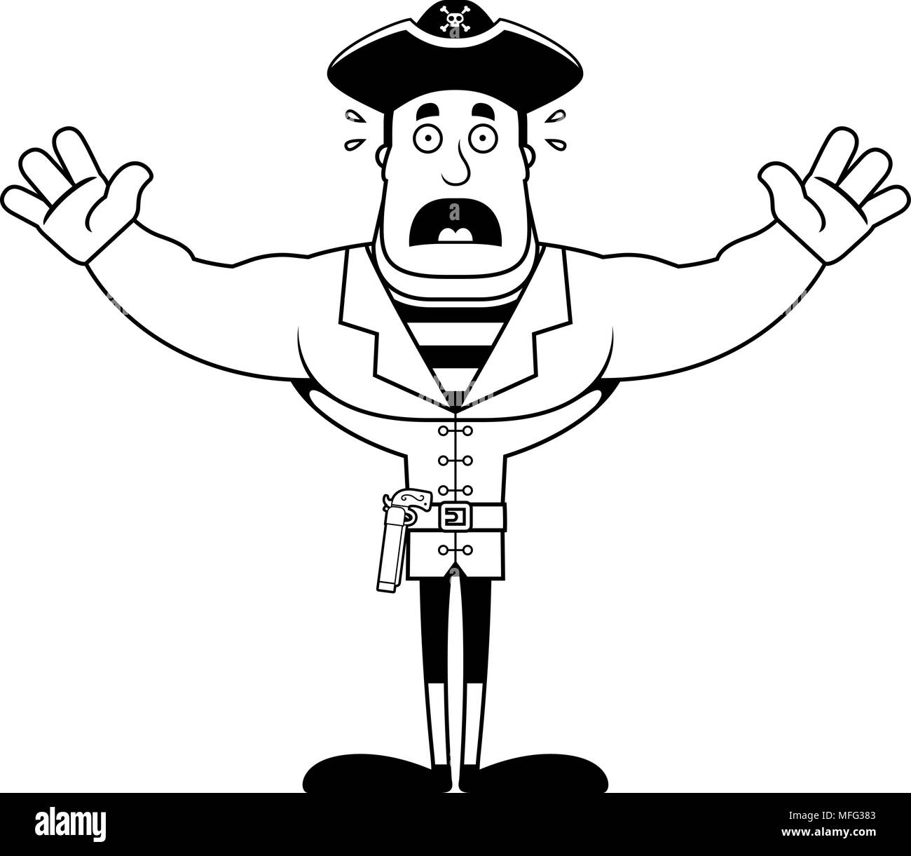 A cartoon pirate looking scared Stock Vector Image & Art - Alamy