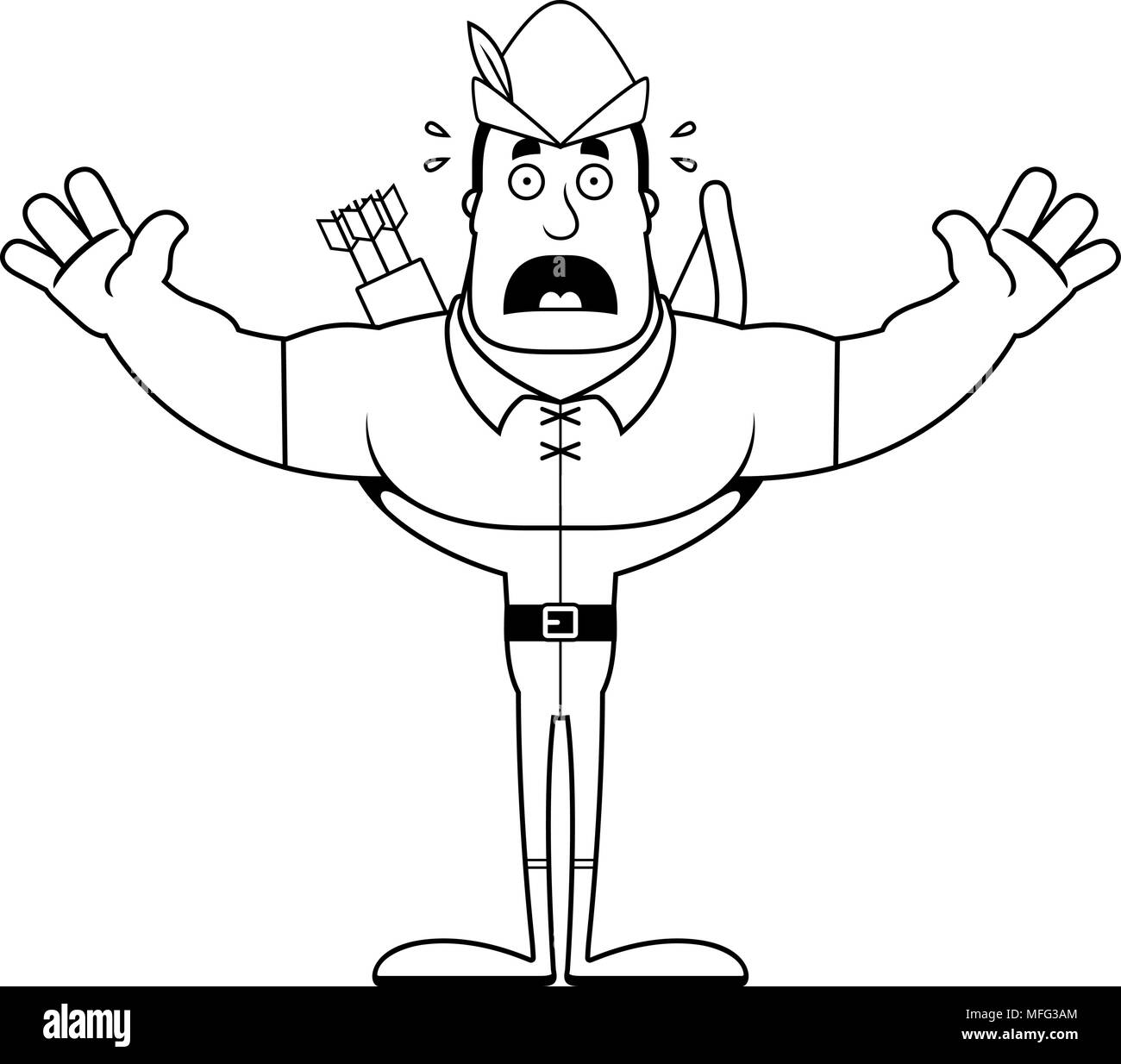 A cartoon Robin Hood looking scared Stock Vector Image & Art - Alamy