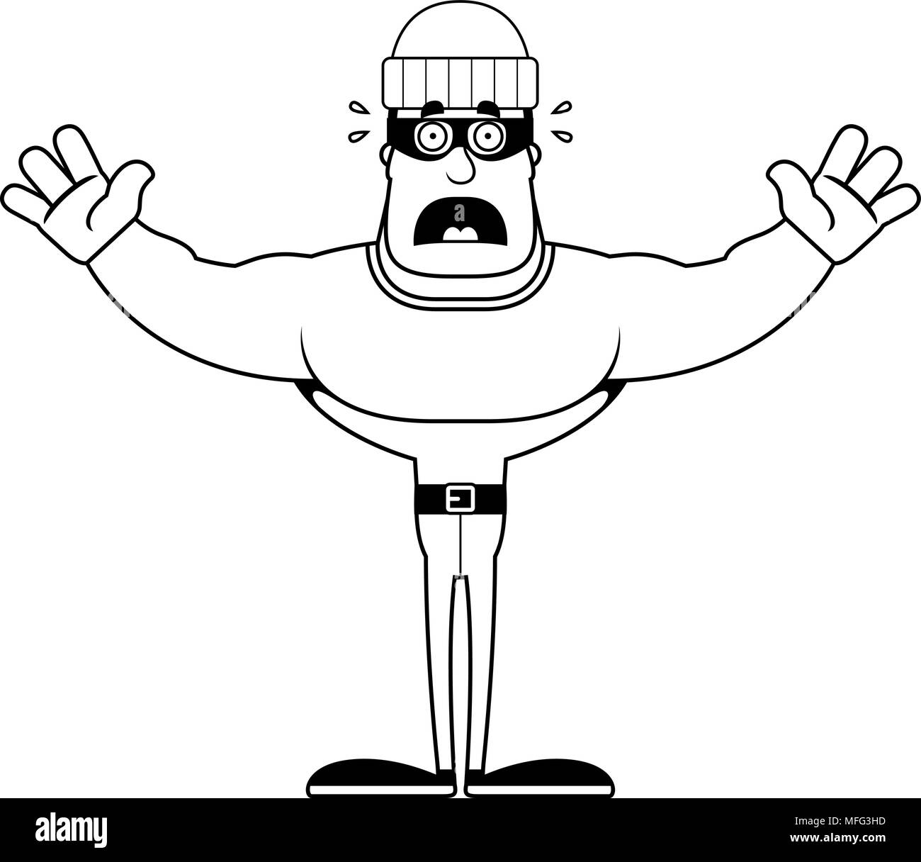 Cartoon thief Black and White Stock Photos & Images - Alamy