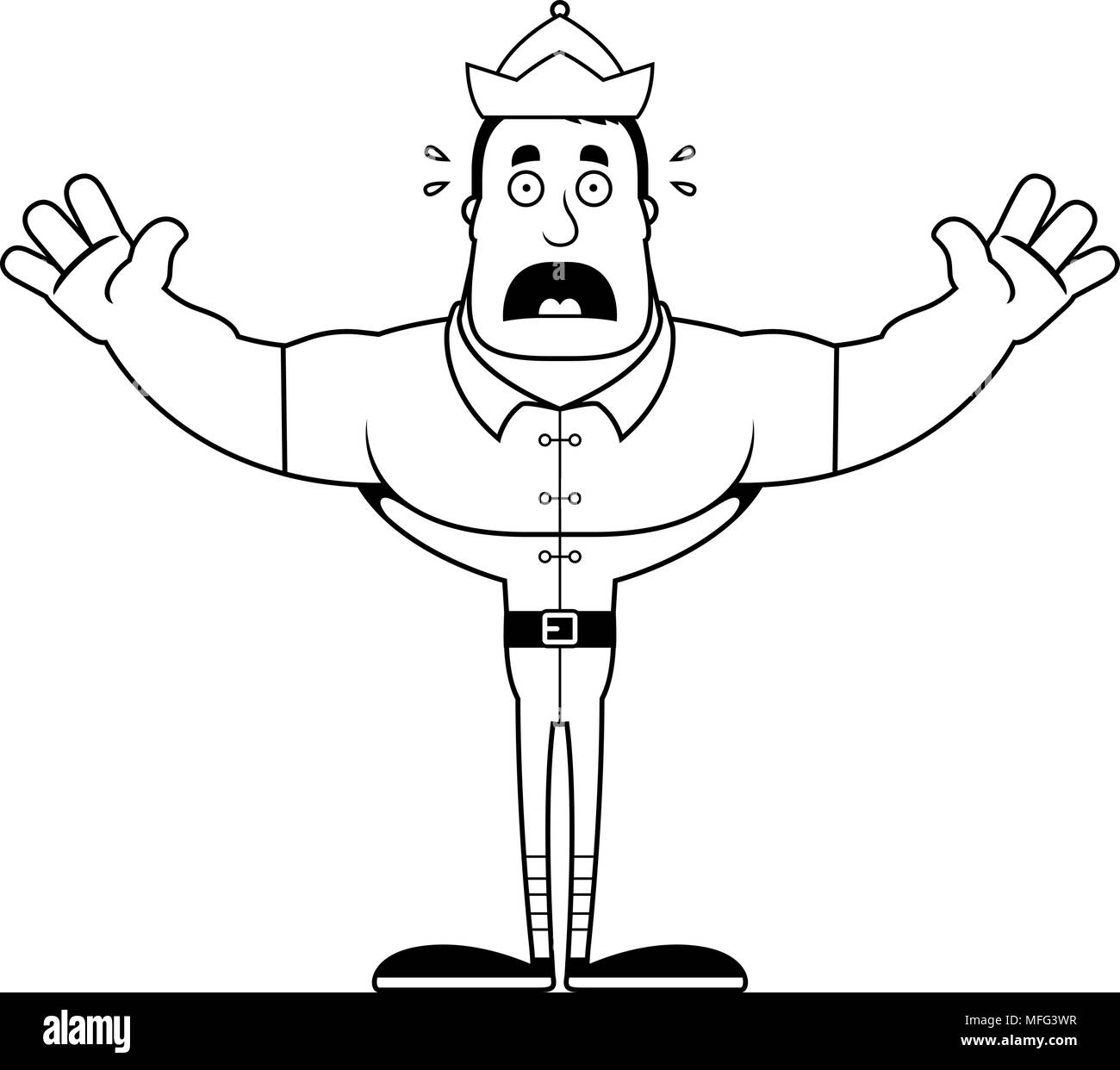 A cartoon Xmas elf looking scared Stock Vector Image & Art - Alamy