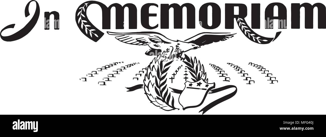 Memoriam Stock Vector Images - Alamy