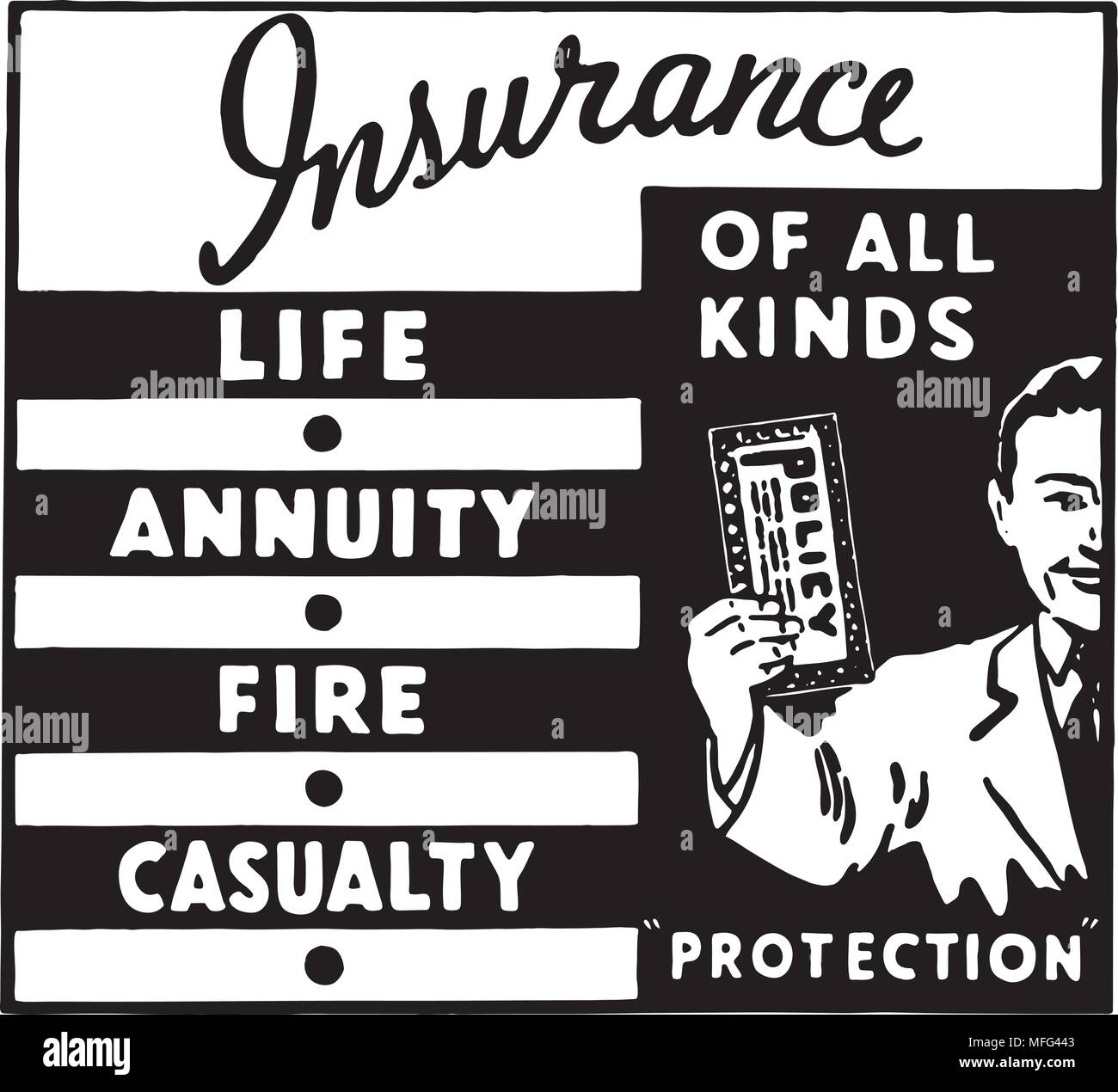 1950s life insurance hi-res stock photography and images - Alamy