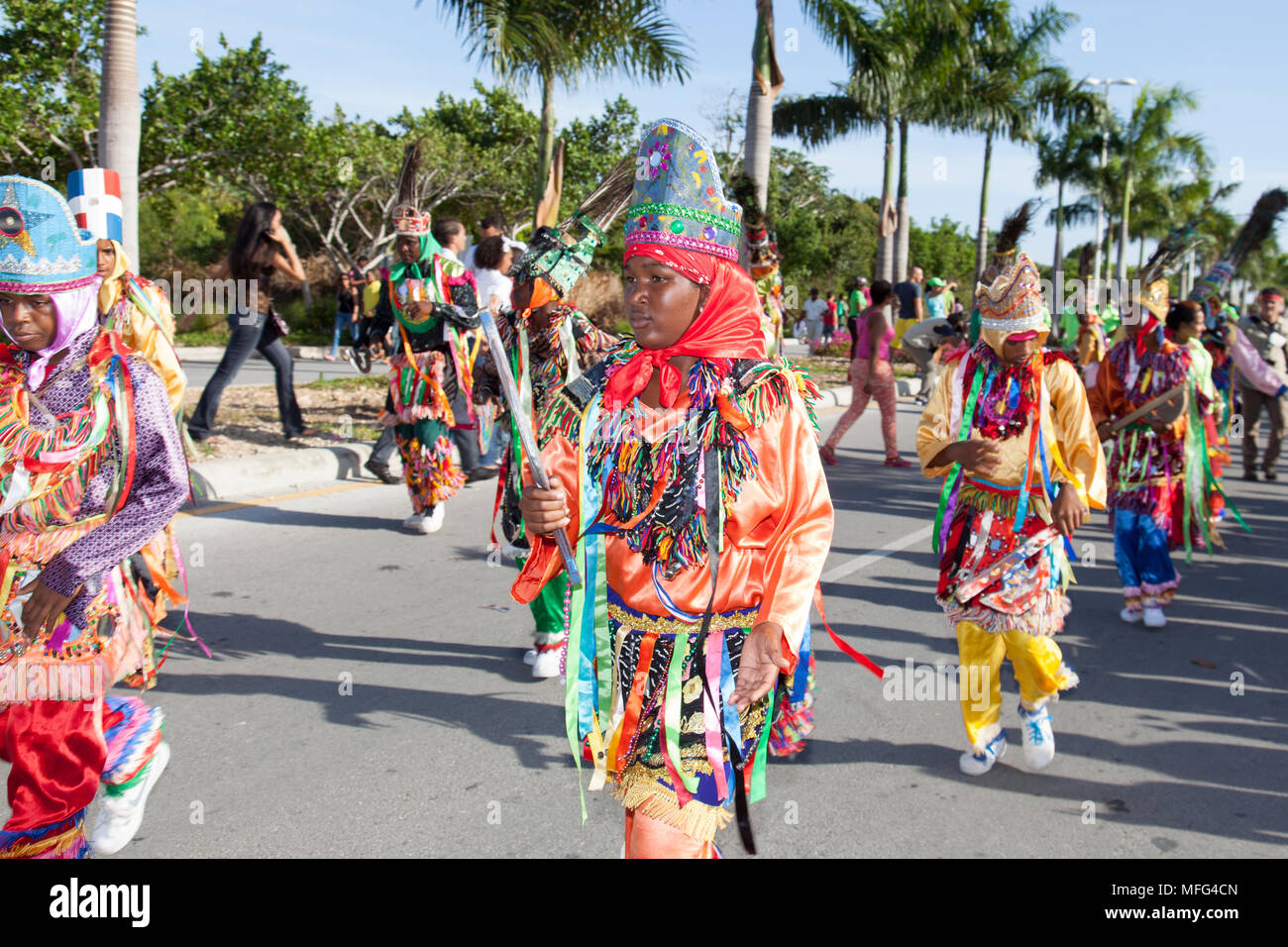 Carnaval parade in Dominican Republic Stock Photo - Alamy