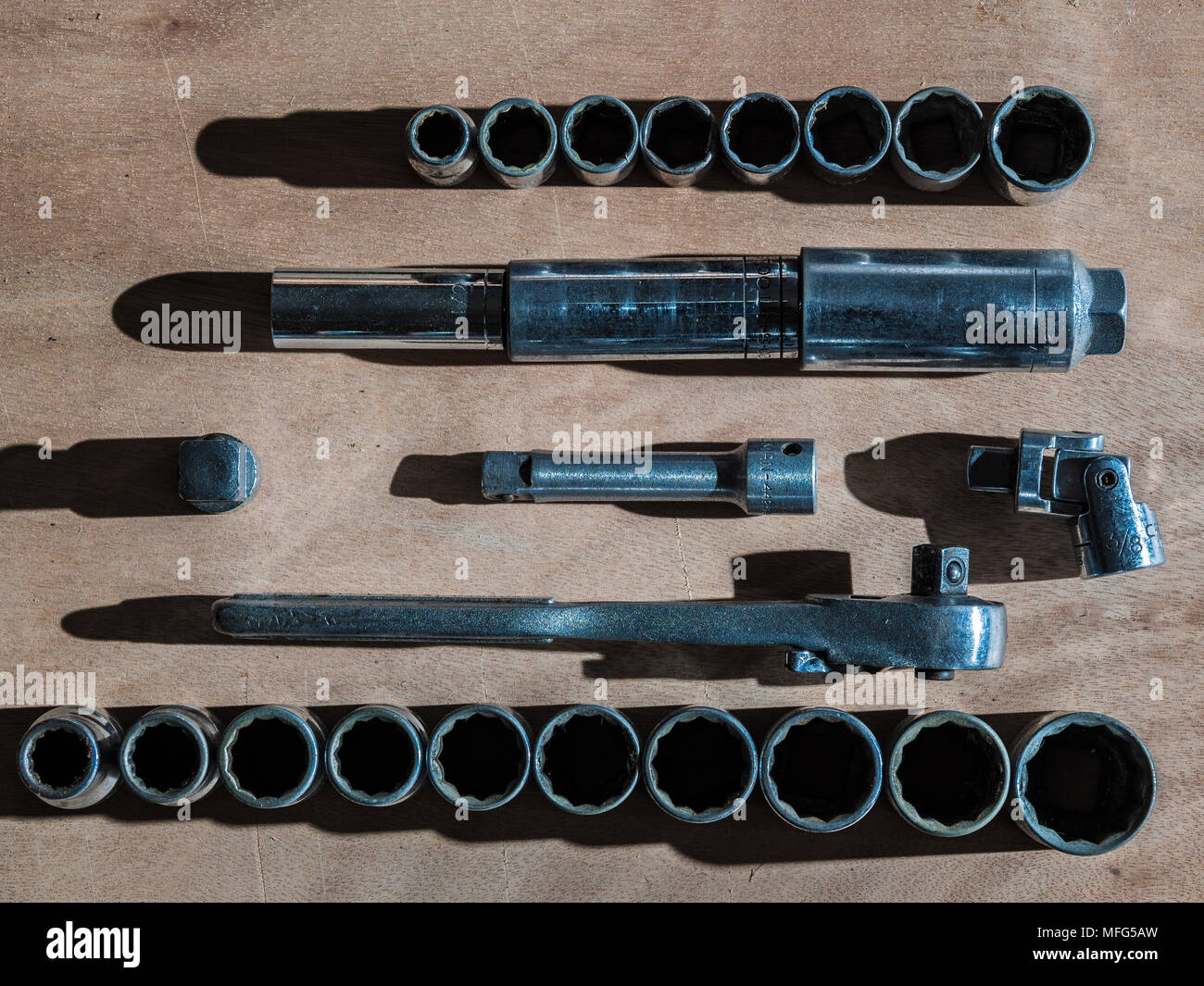 socket wrench tool set Stock Photo - Alamy