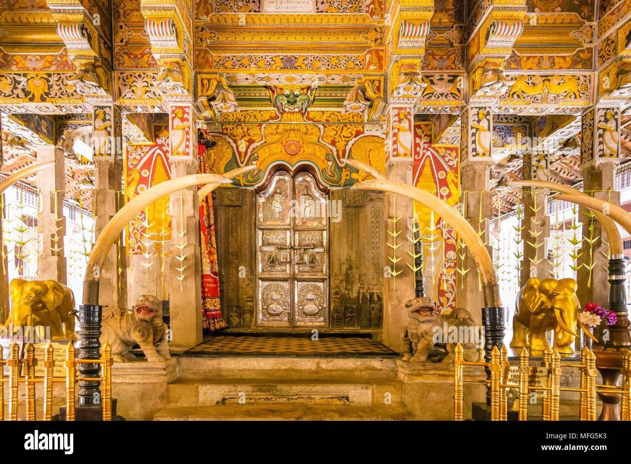 Temple of the Tooth in Kandy, Sri Lanka, is a Buddhist temple that ...