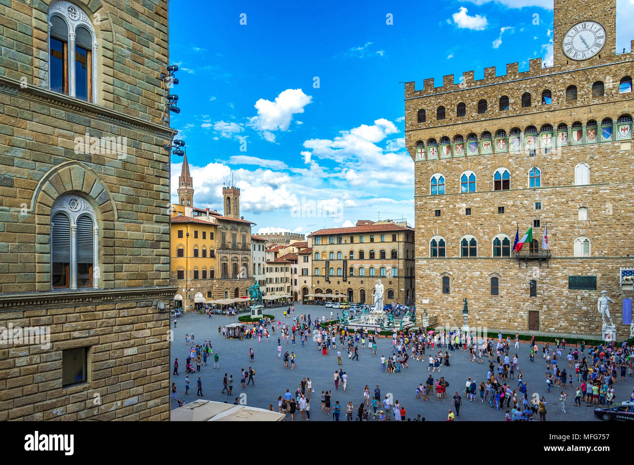 Piazza della Signoria in Florence, Italy Stock Photo - Alamy