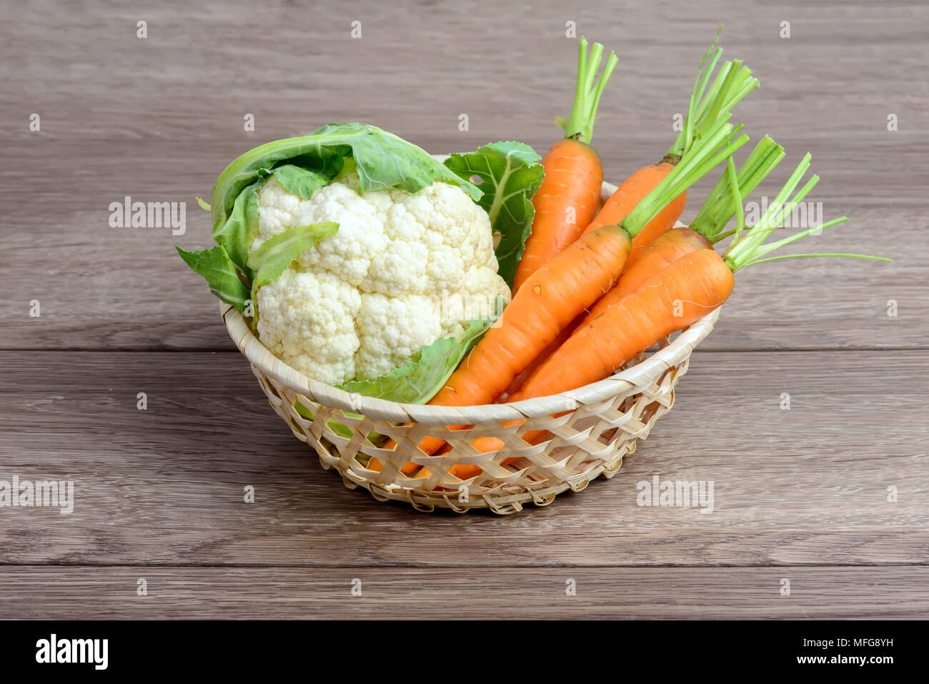 Fresh organic vegetables in basket Stock Photo - Alamy