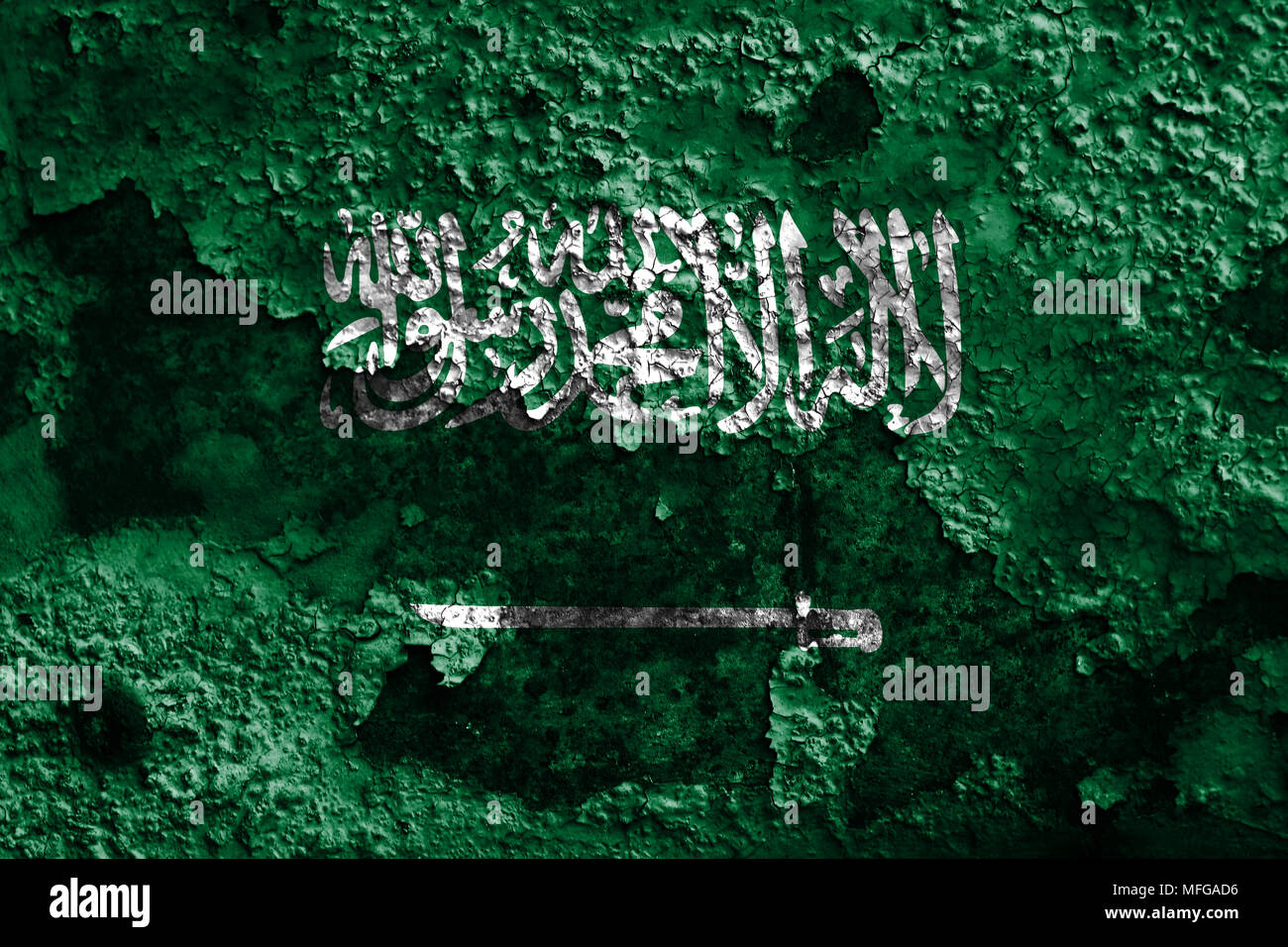 Saudi arabia grunge flag hi-res stock photography and images - Alamy