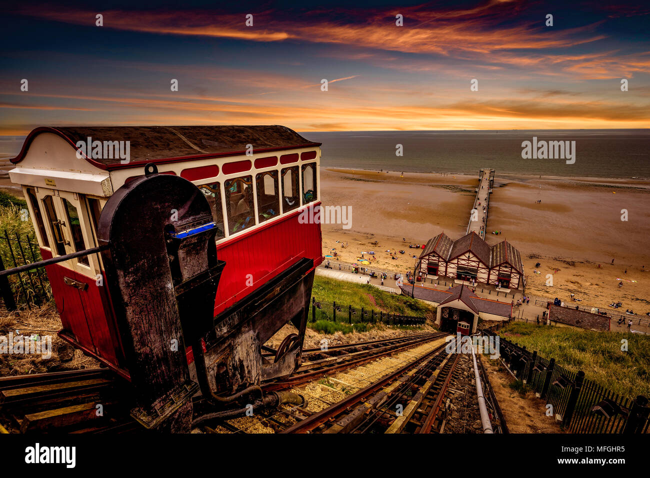 Old railway station saltburn sea hi-res stock photography and images ...