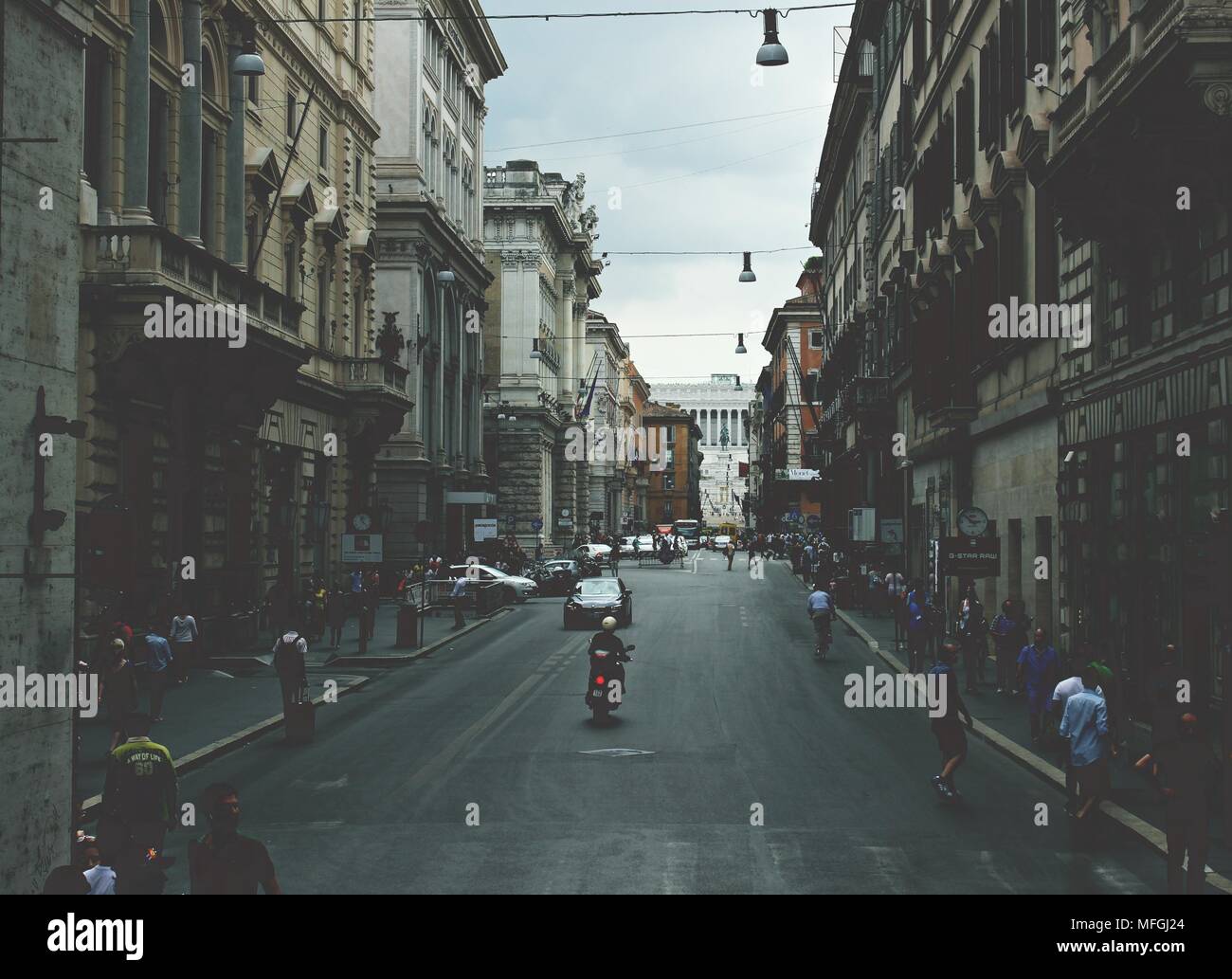 Traffic in Rome Stock Photo - Alamy