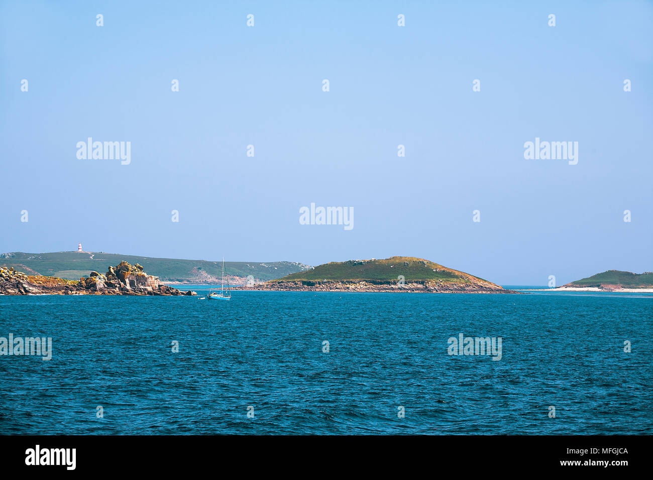 View of the Eastern Isles and the eastern end of St. Martin's, from the ...