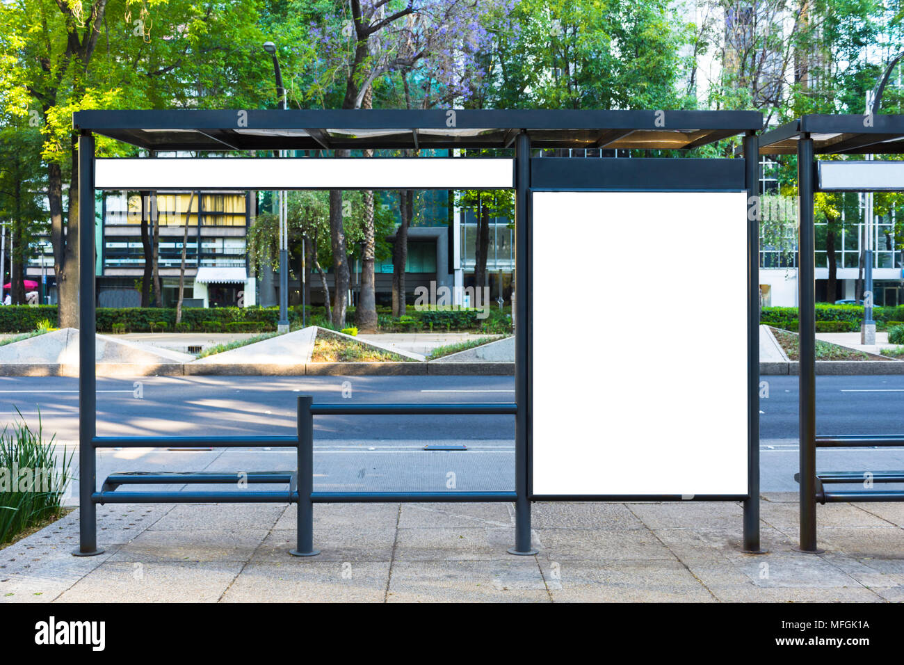 Bus stop add hi-res stock photography and images - Alamy