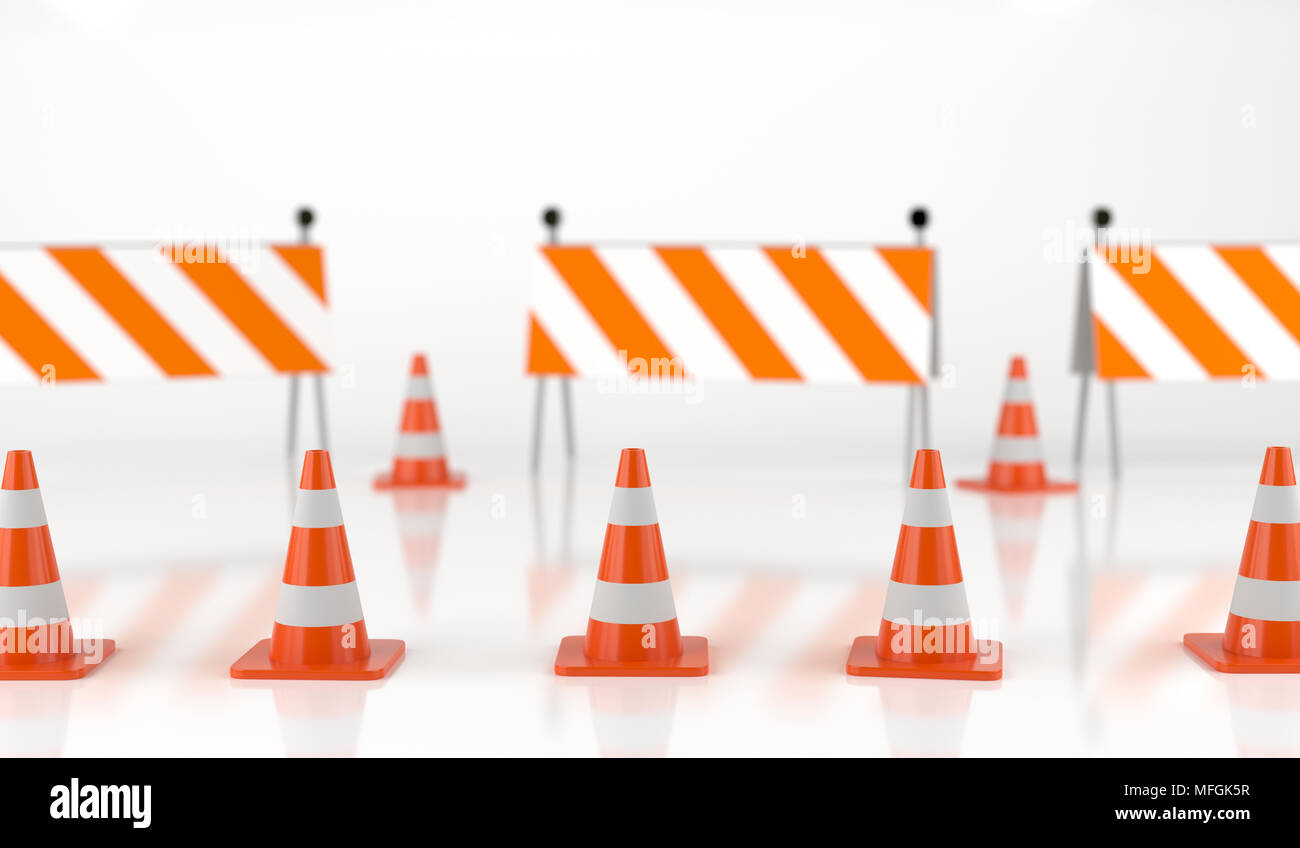 White highway barriers hi-res stock photography and images - Alamy