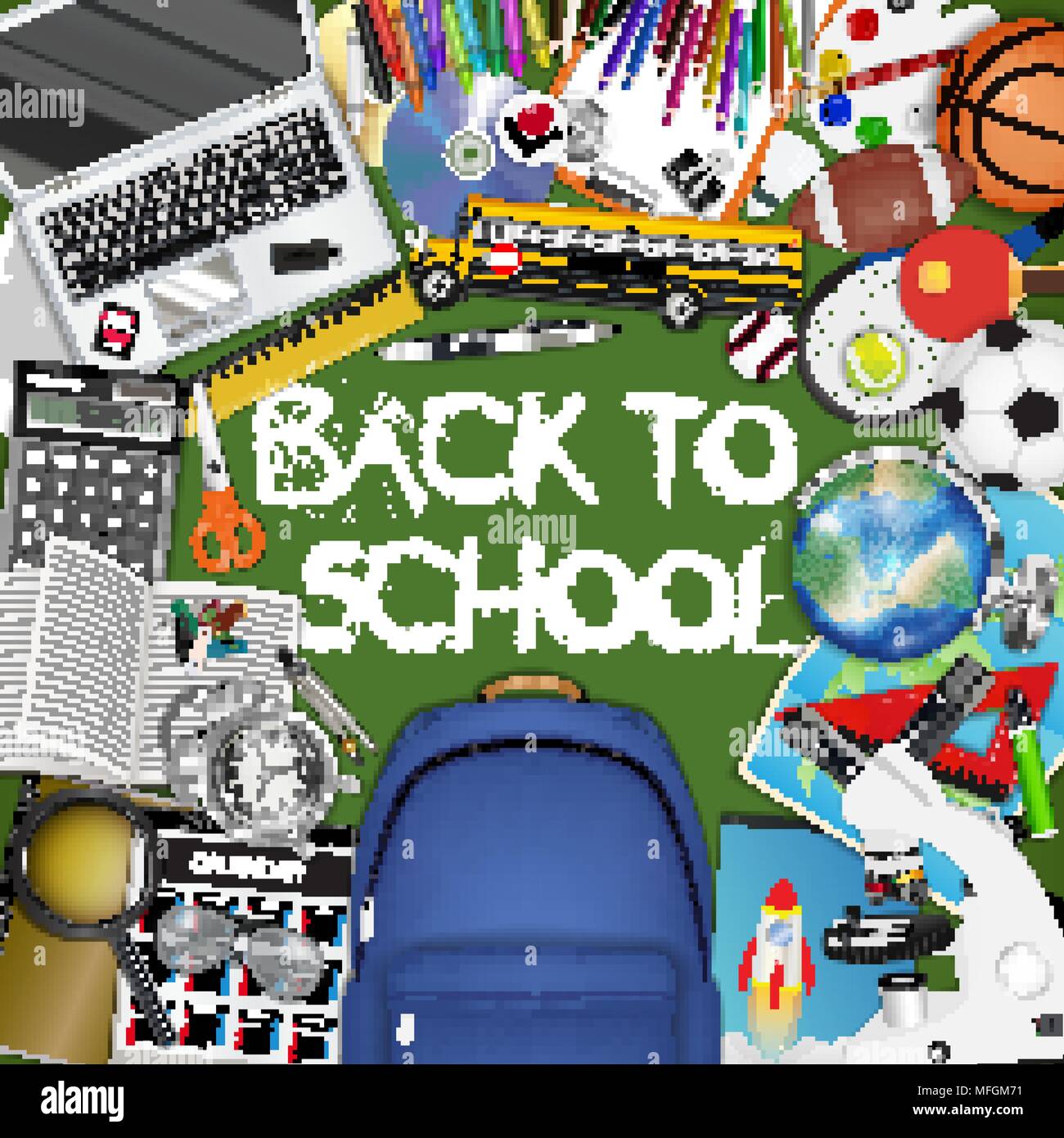 Back to school concept Stock Vector Images - Alamy