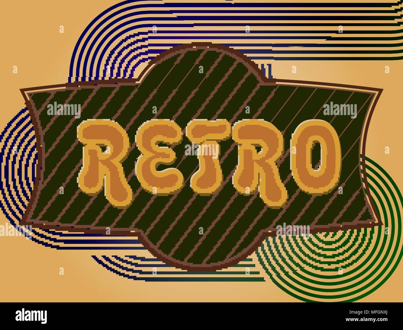 Retro background with a place for your text. Vector illustration Stock ...