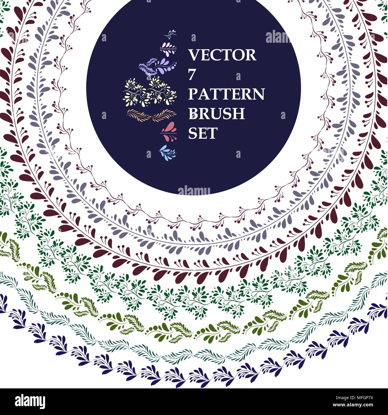 A large set of brushes for your design. Can be used as an element of ...