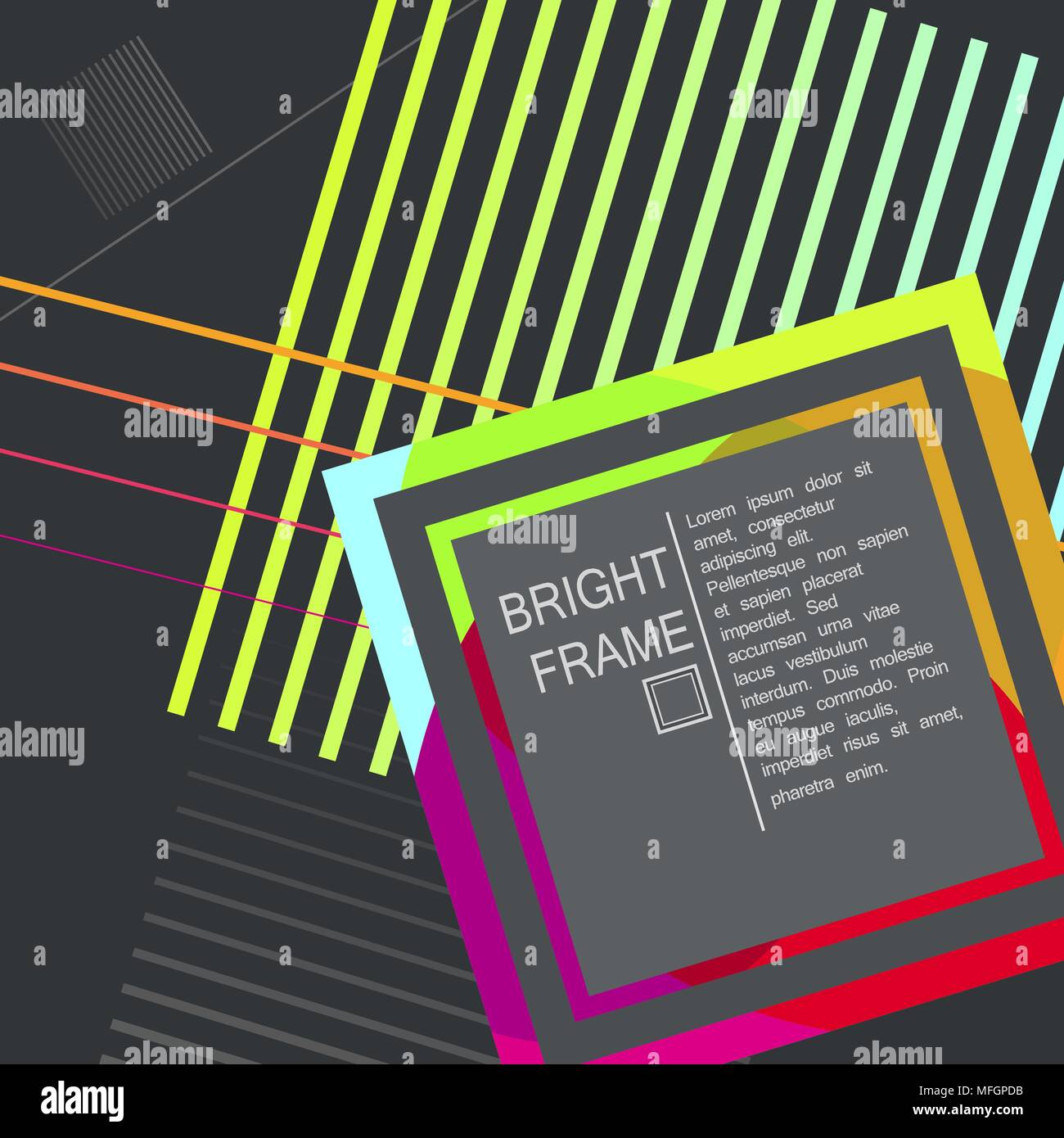 Abstract geometric background with different variations of the guides ...