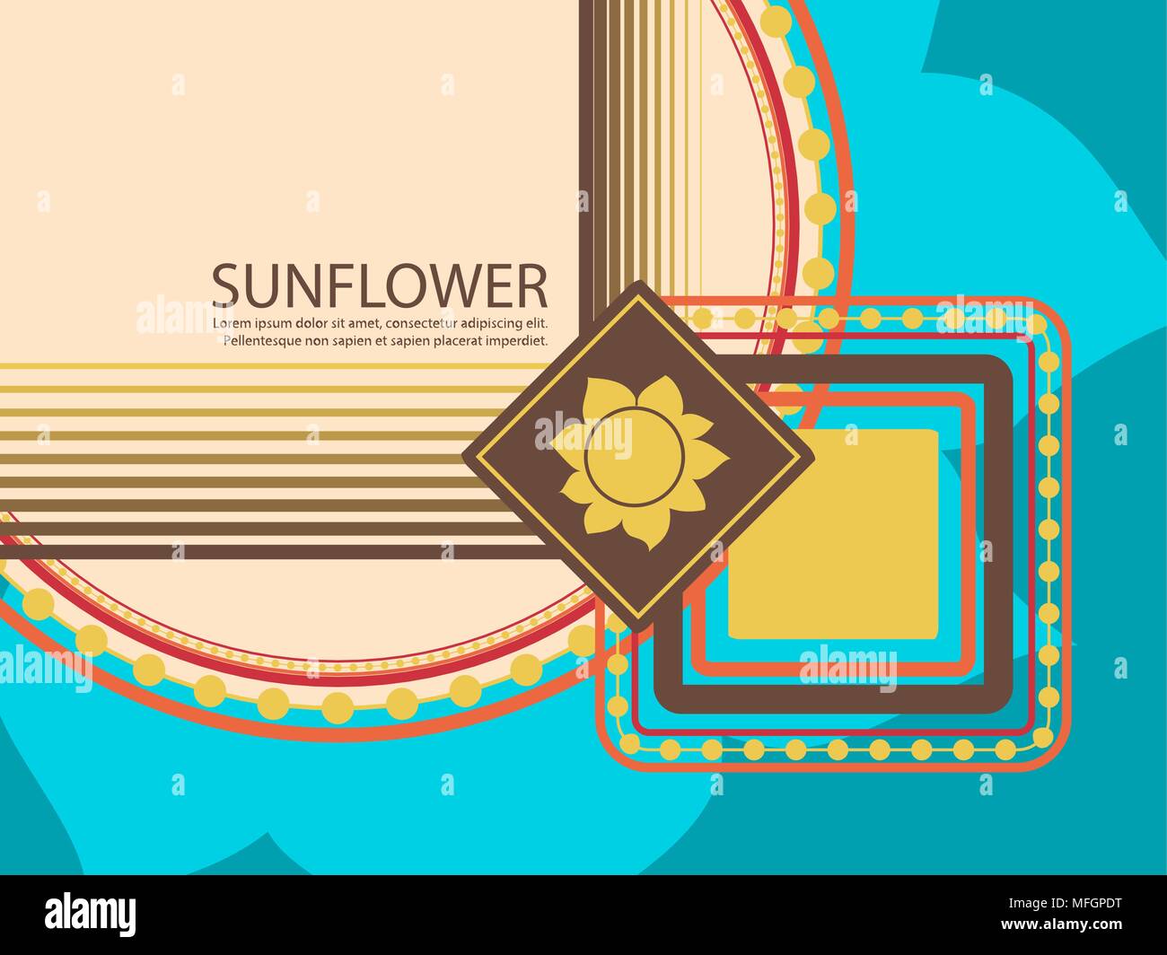 Abstract geometric background with different variations of the guides ...