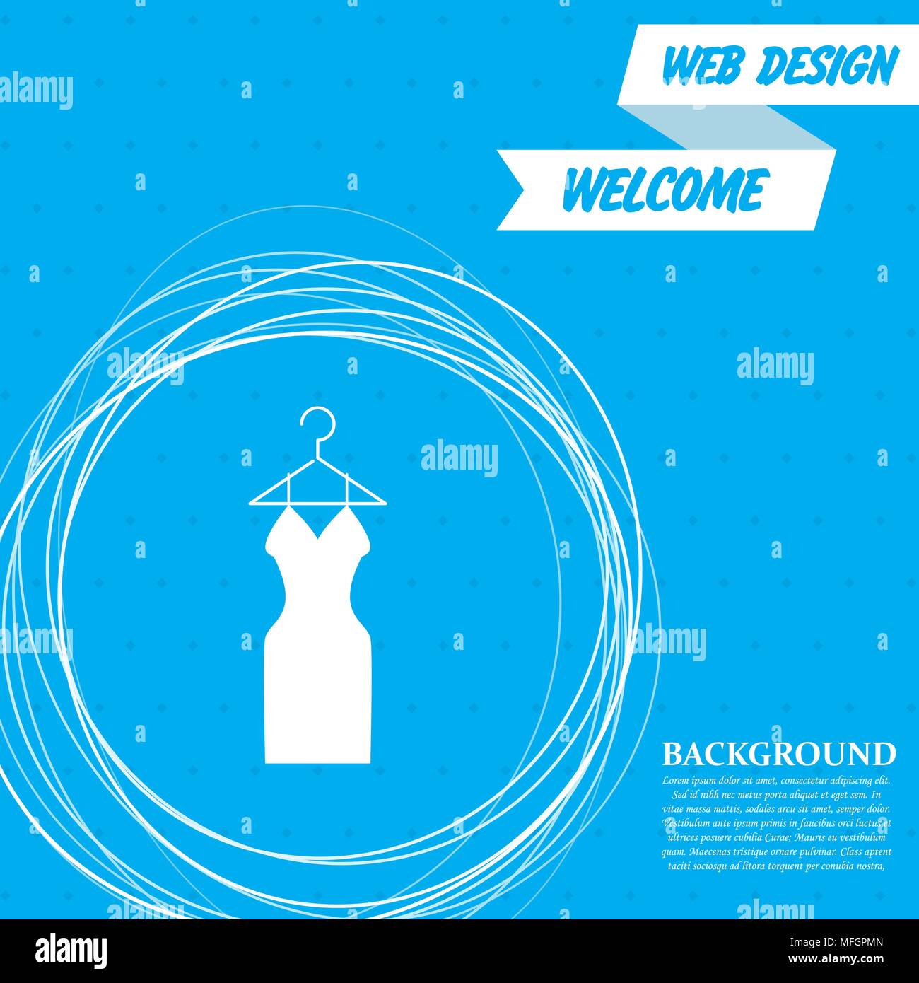 Elegant blue dress Stock Vector Images - Alamy