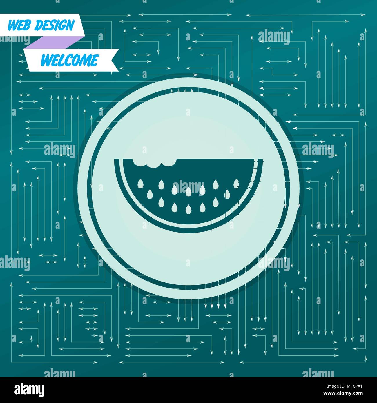 Melon on the board Stock Vector Images - Alamy