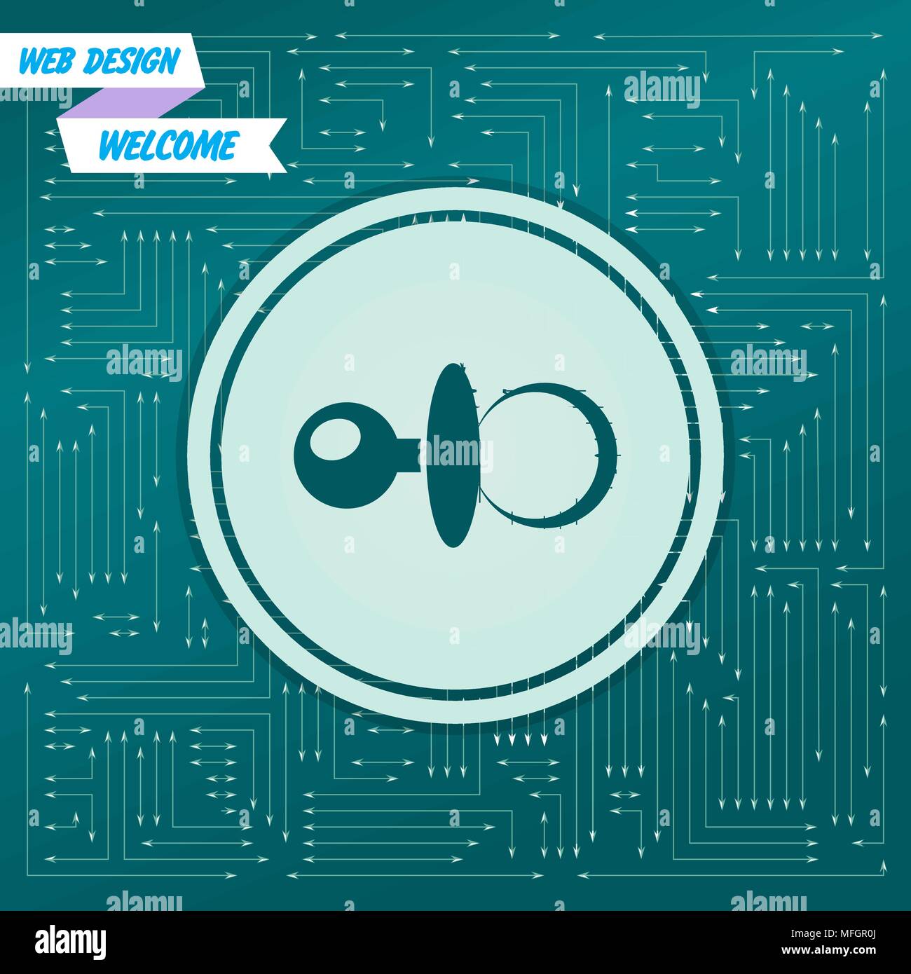 Baby with pacifier in mouth Stock Vector Images - Alamy