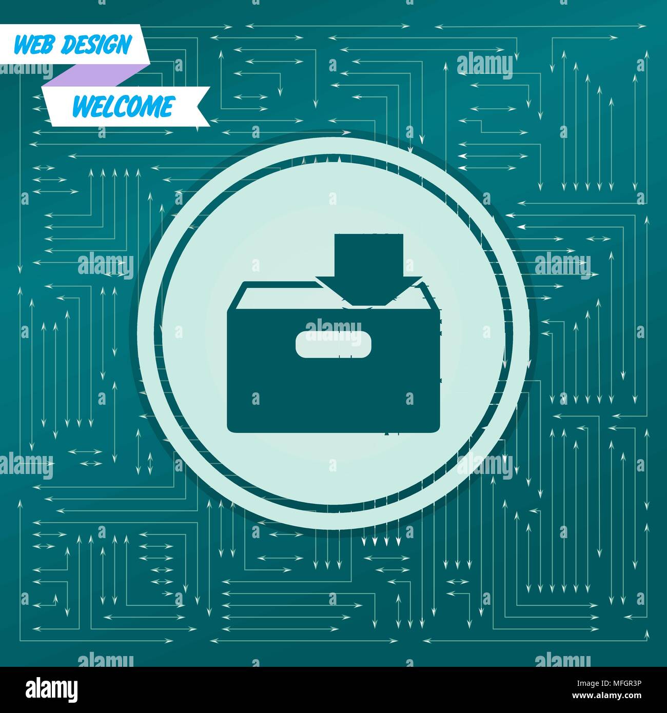 download to hdd icon on a green background, with arrows in different ...