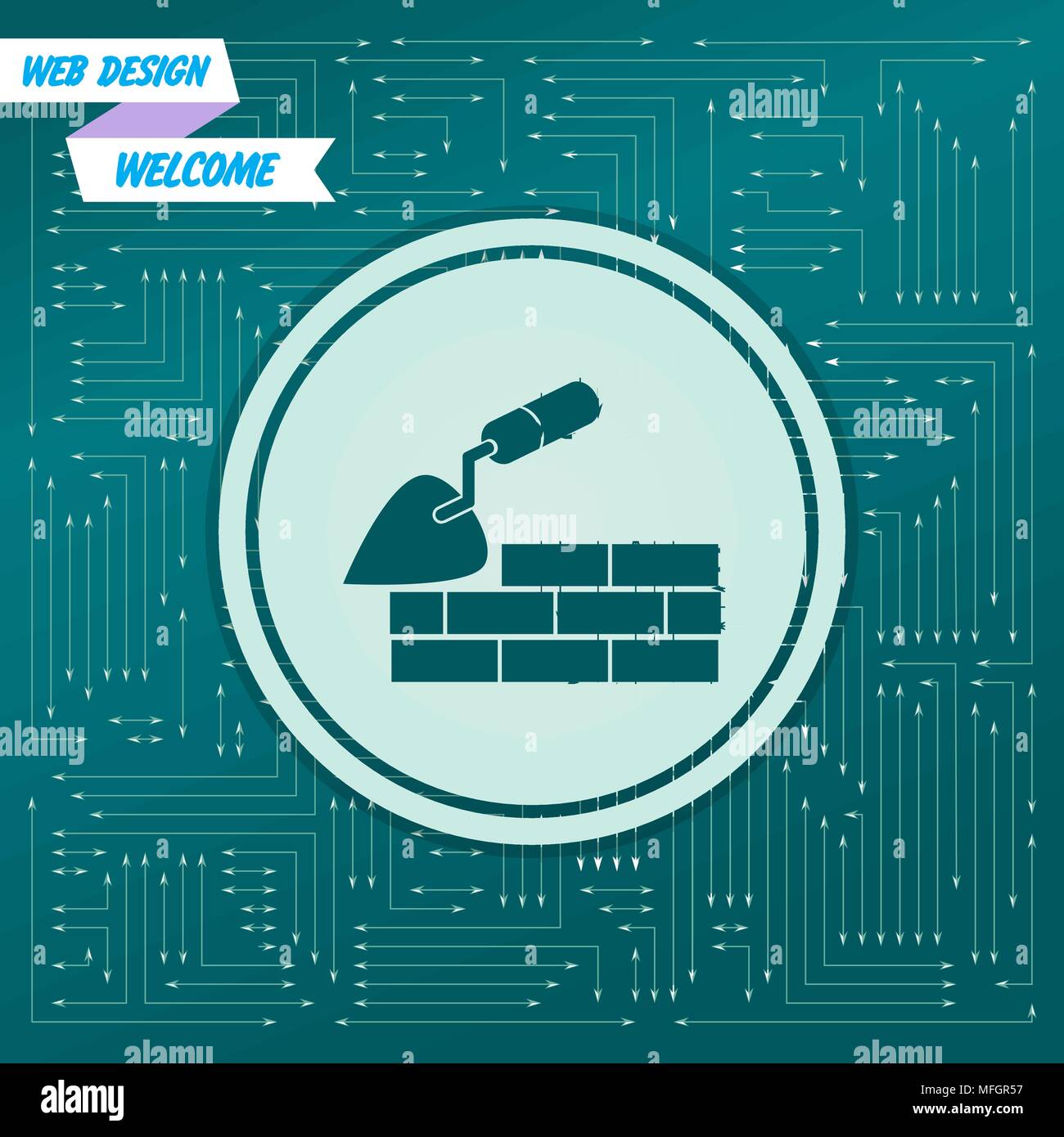 Directions on wall Stock Vector Images - Alamy