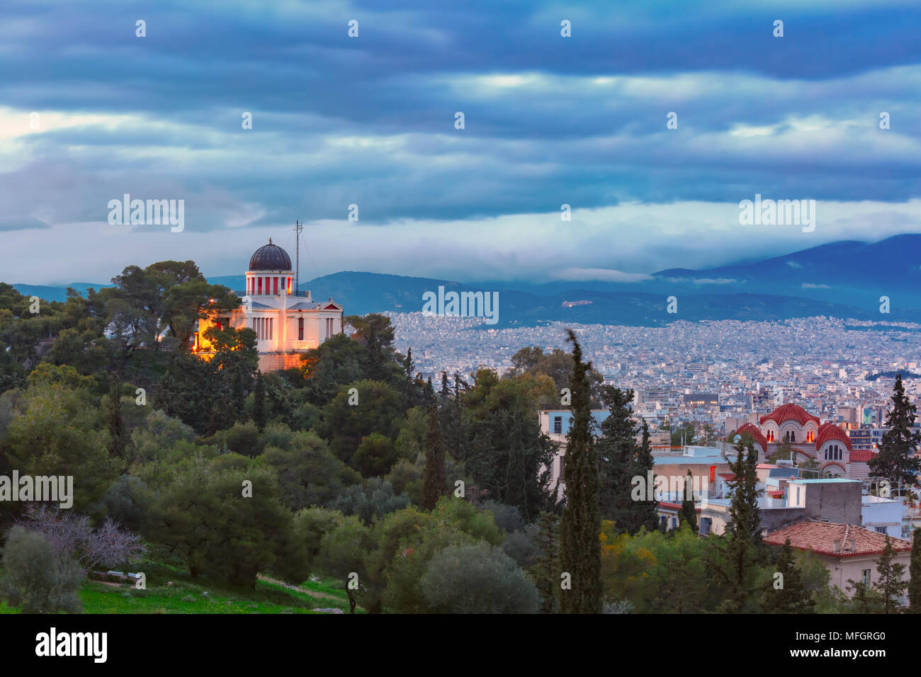 Church of St Marina in Thissio in Athens, Greece Stock Photo - Alamy