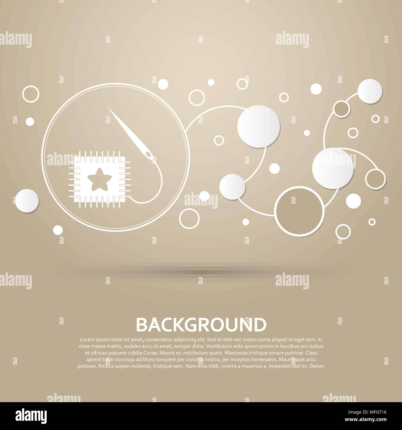patch icon on a brown background with elegant style and modern design ...