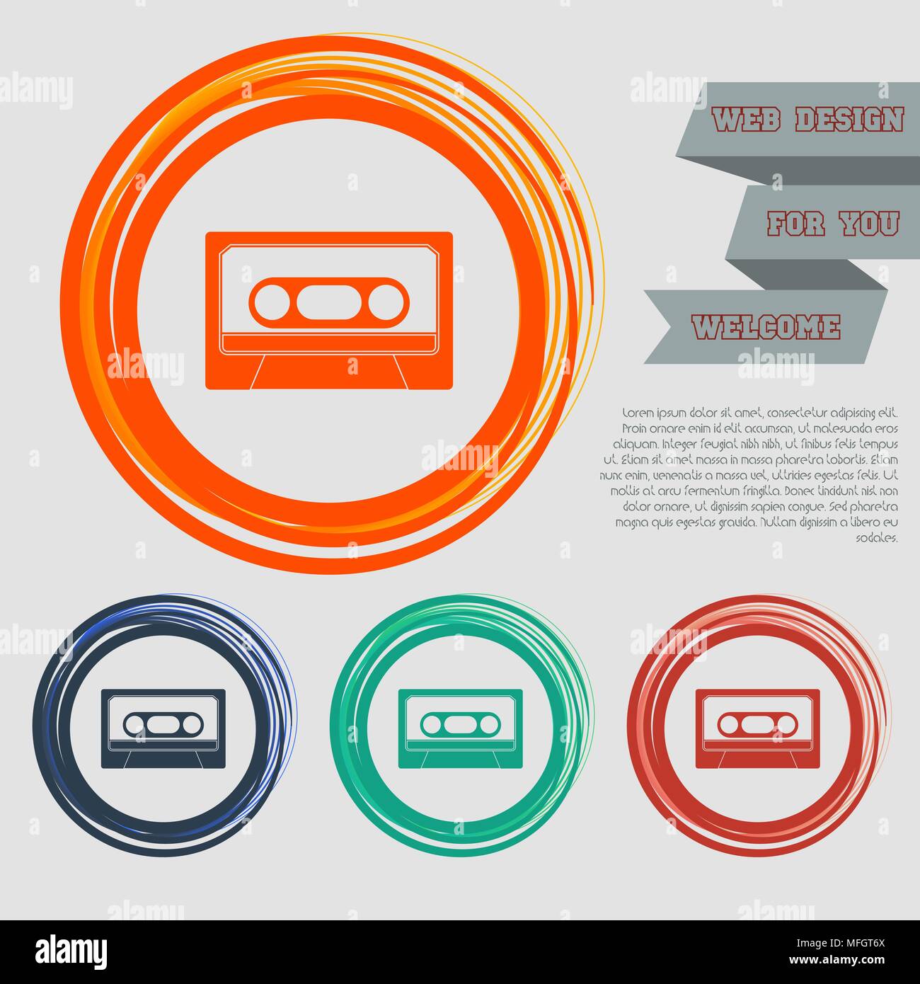 Eighties orange design Stock Vector Images - Alamy