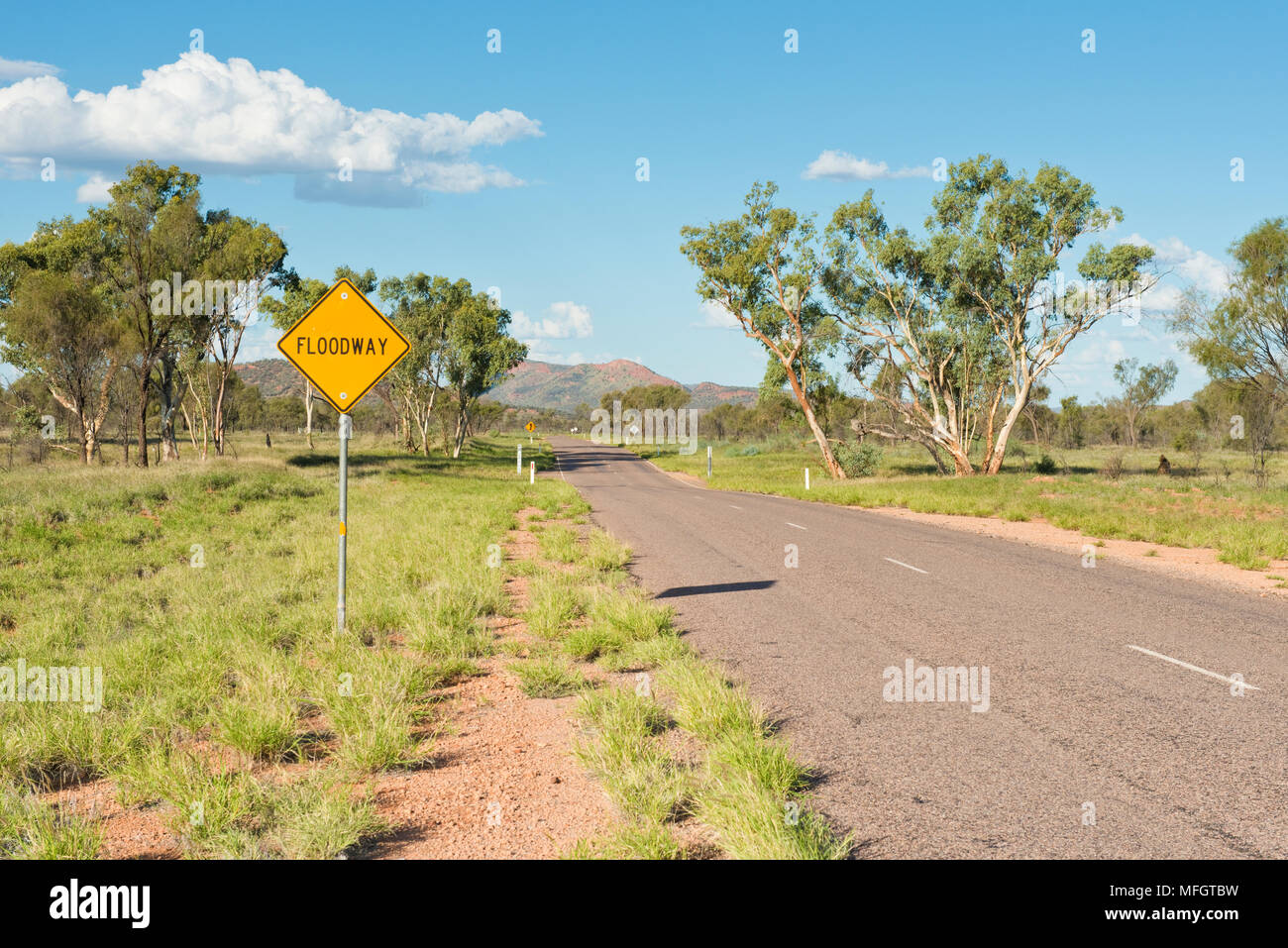 Larapinta Drive. State Highway 6 to the west of Alice Springs. Northern ...