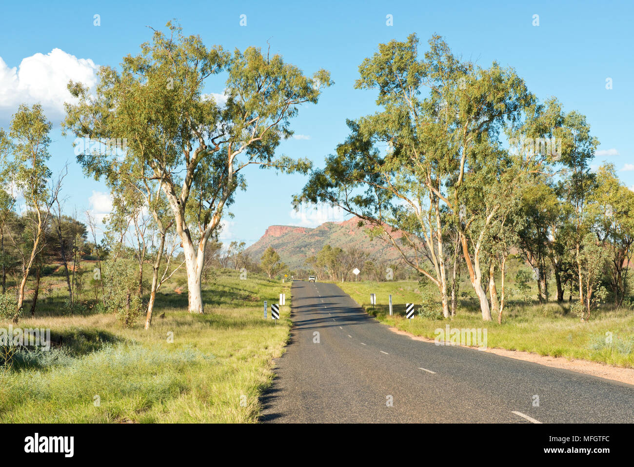 Larapinta Drive. State Highway 6 to the west of Alice Springs. Northern ...