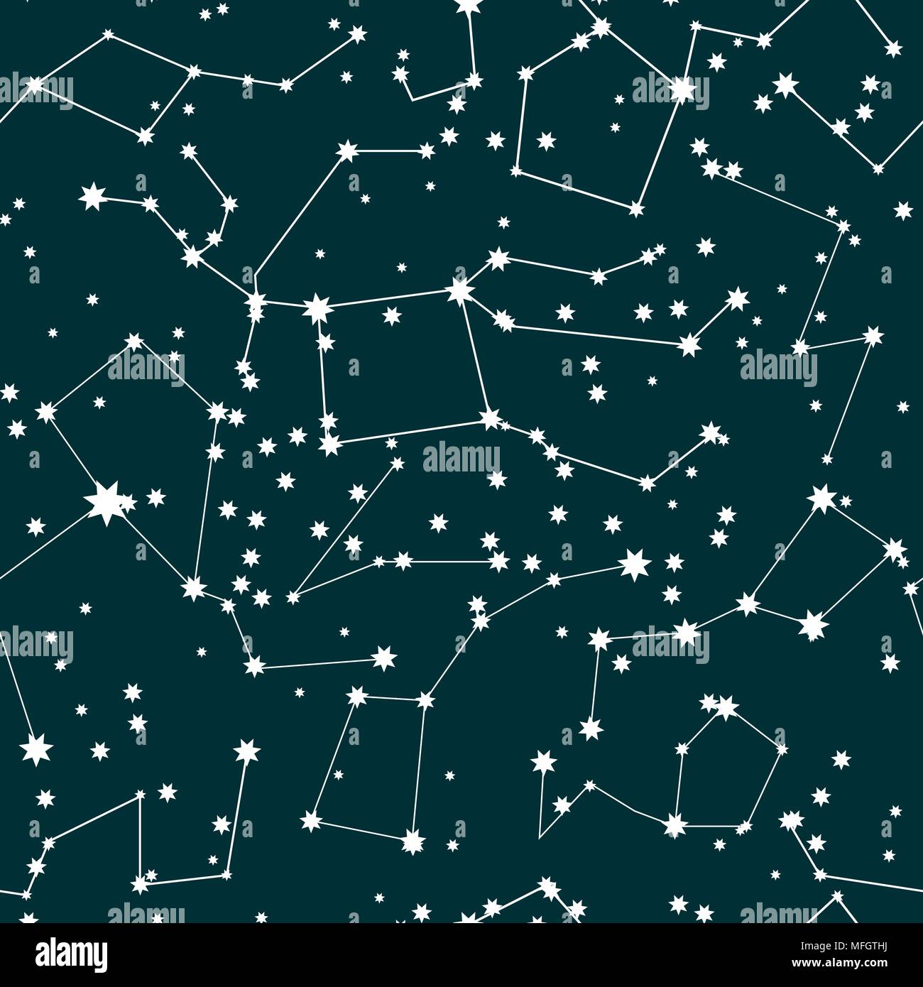 Constellations background, sky map, constellations stars pattern ...